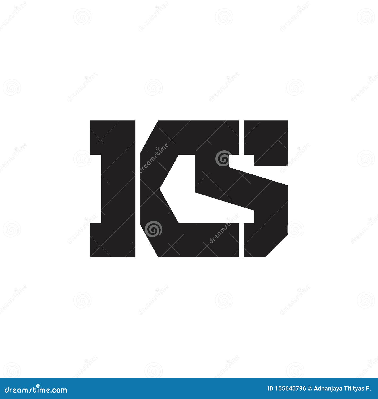 Letter Ks Simple Linked Logo Vector Stock Vector - Illustration of ...