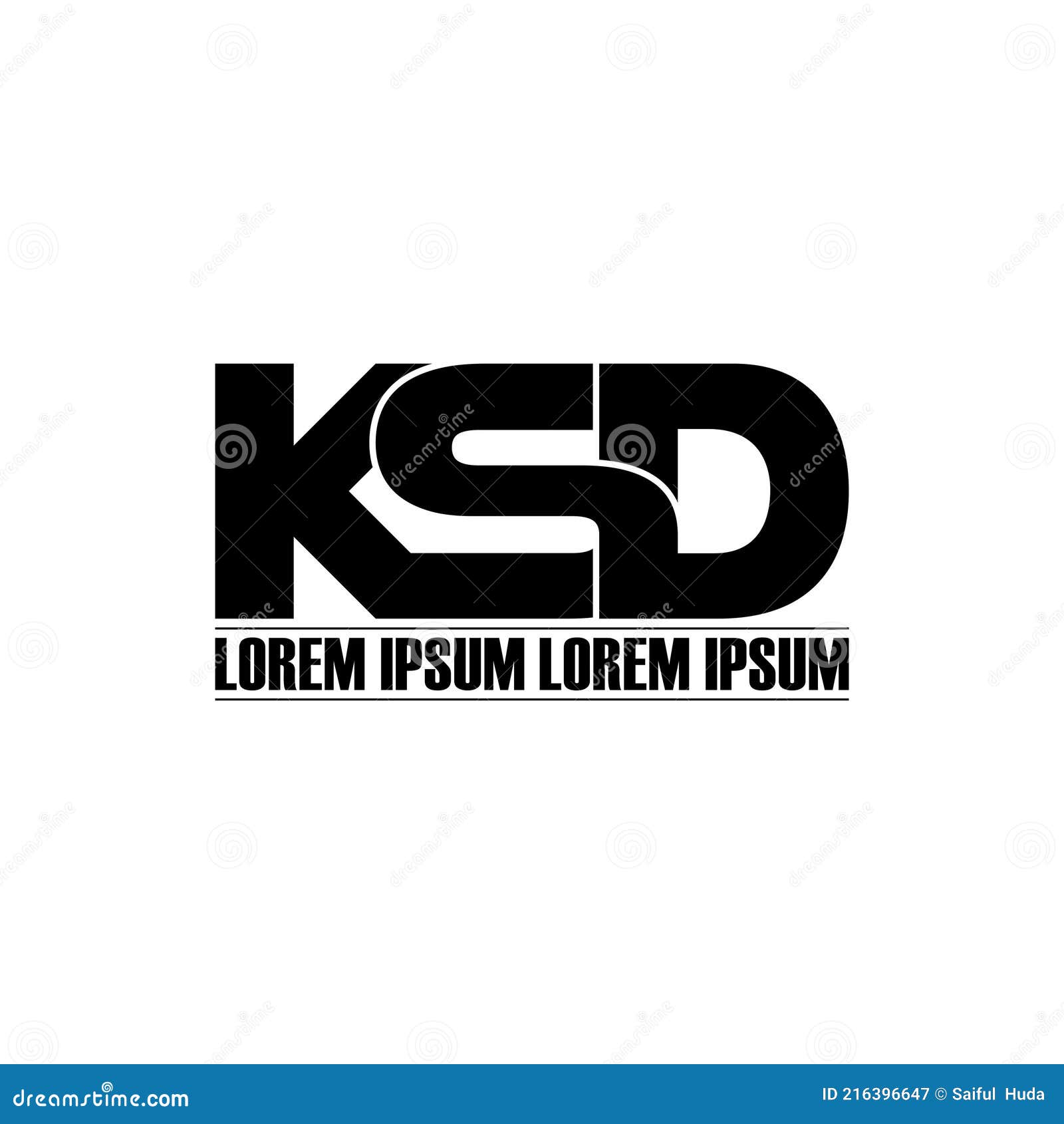 Letter KSD Simple Monogram Logo Icon Design. Stock Vector ...