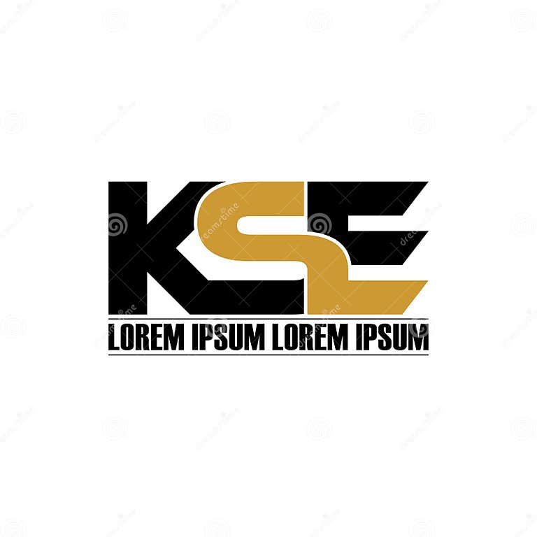 Letter KSE Simple Monogram Logo Icon Design. Stock Vector ...