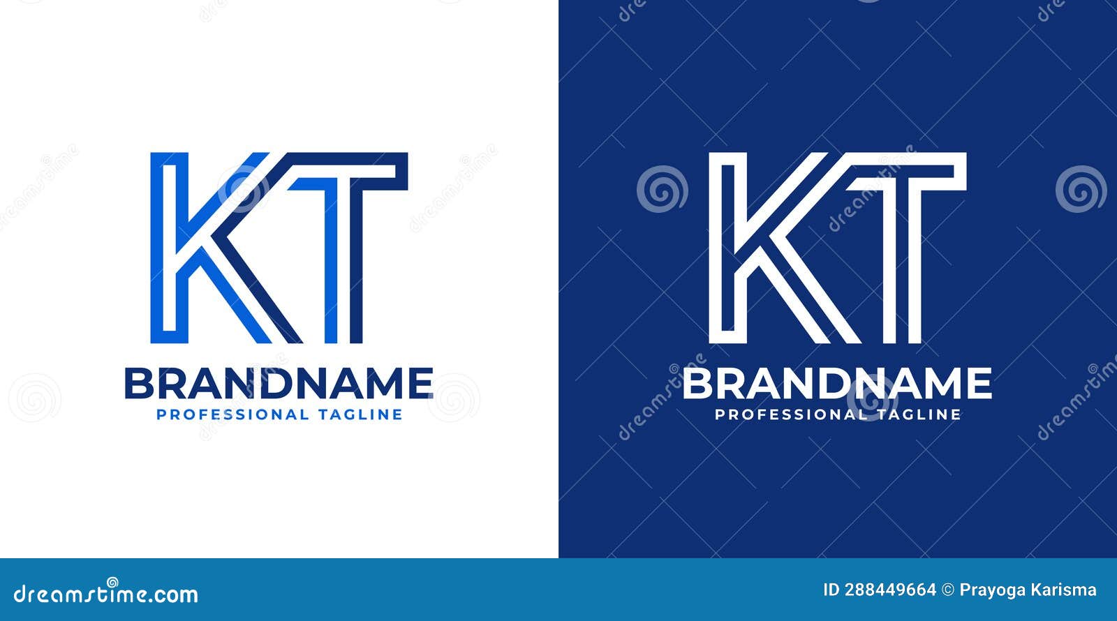 Letter KT Line Monogram Logo, Suitable for Business with KT or TK ...