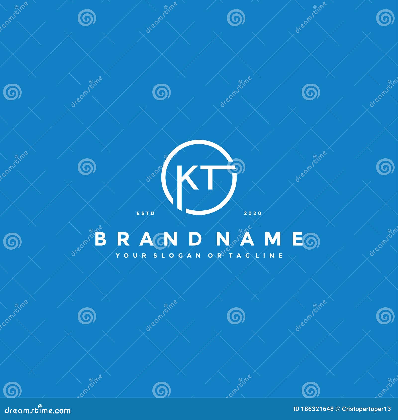 Letter KT Logo Design Vector Stock Vector - Illustration of logotype ...