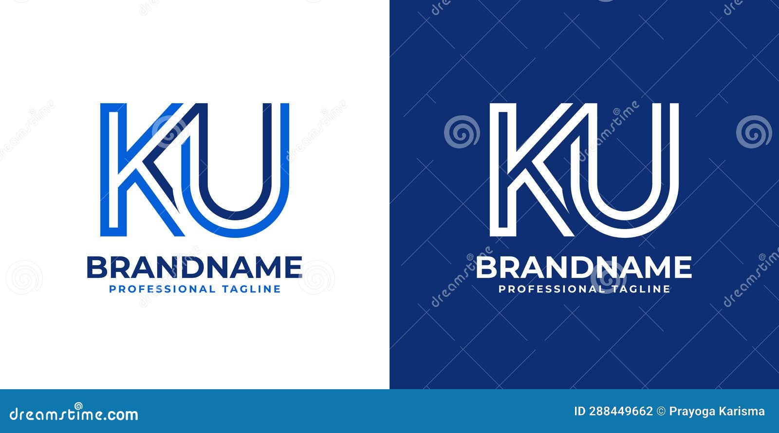 Letter KU Line Monogram Logo, Suitable for Business with KU or UK ...