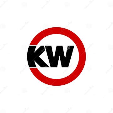 Letter KW Simple Monogram Logo Icon Design. Stock Vector - Illustration ...