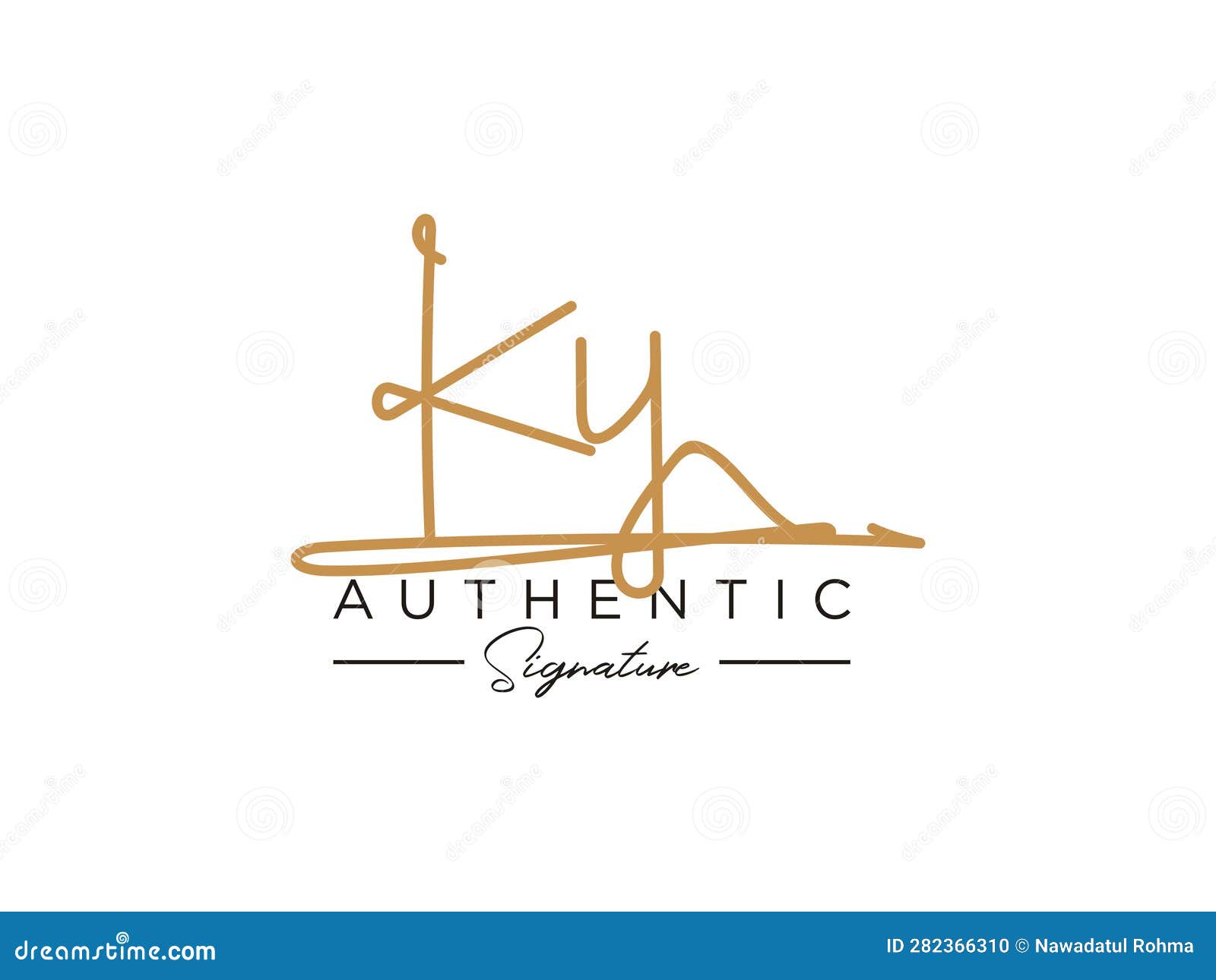 Letter KY Signature Logo Template Vector Stock Vector - Illustration of ...