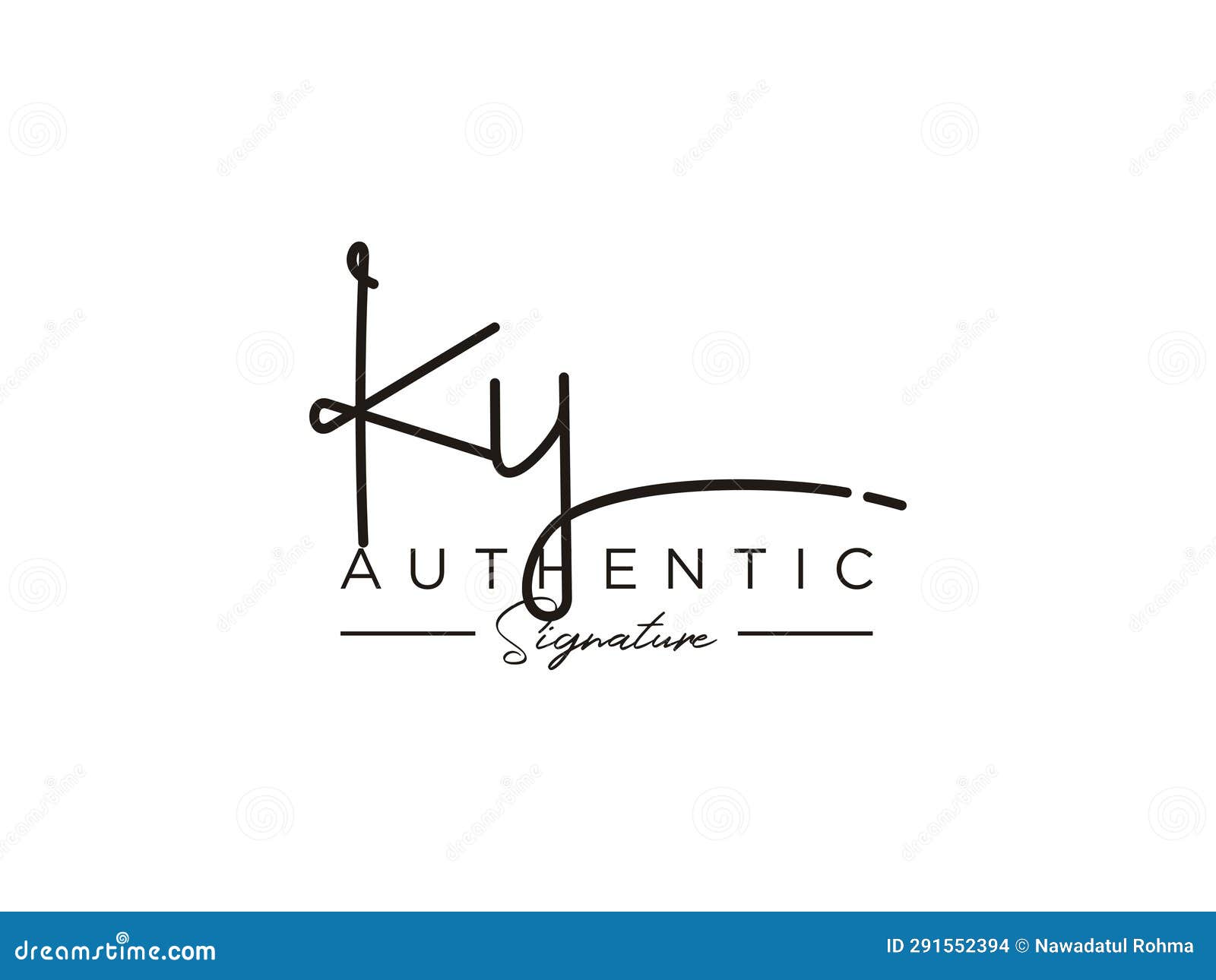 Letter KY Signature Logo Template Vector Stock Vector - Illustration of ...