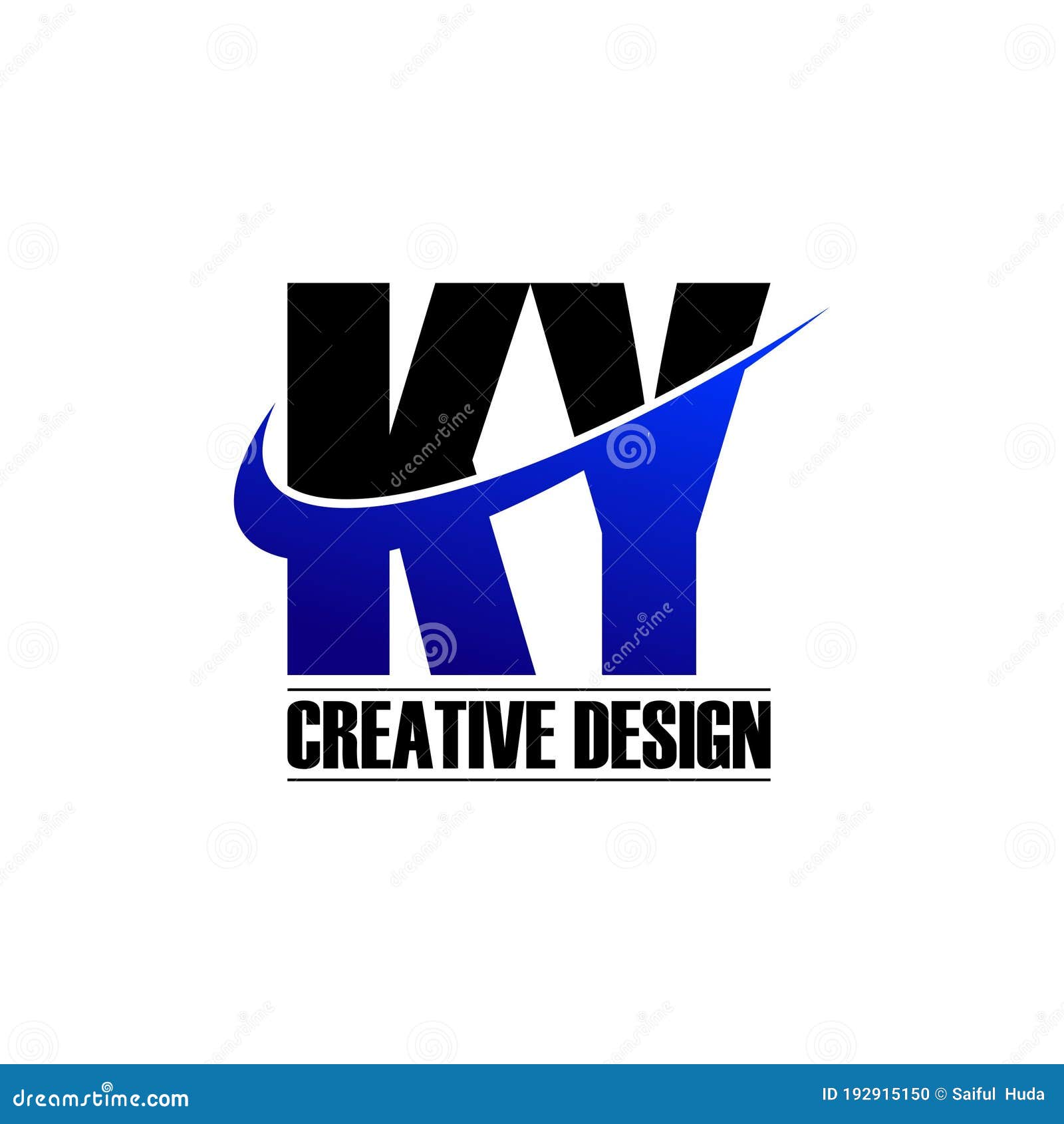 Letter KY Simple Monogram Logo Icon Design. Stock Vector - Illustration ...