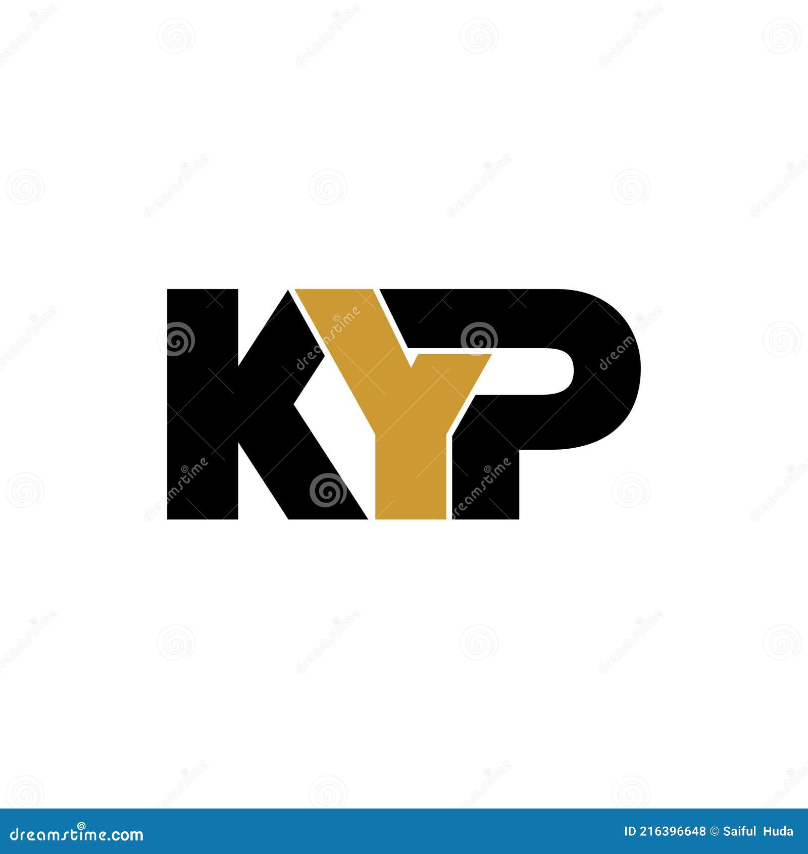 Letter KYP Simple Monogram Logo Icon Design. Stock Vector ...