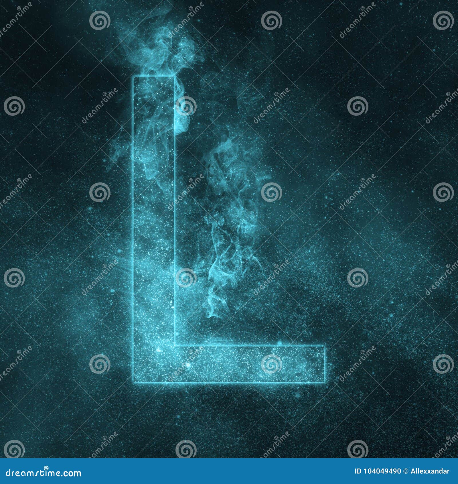 Letter L Alphabet Symbol. Space Letter, Night Sky Letter Stock ...