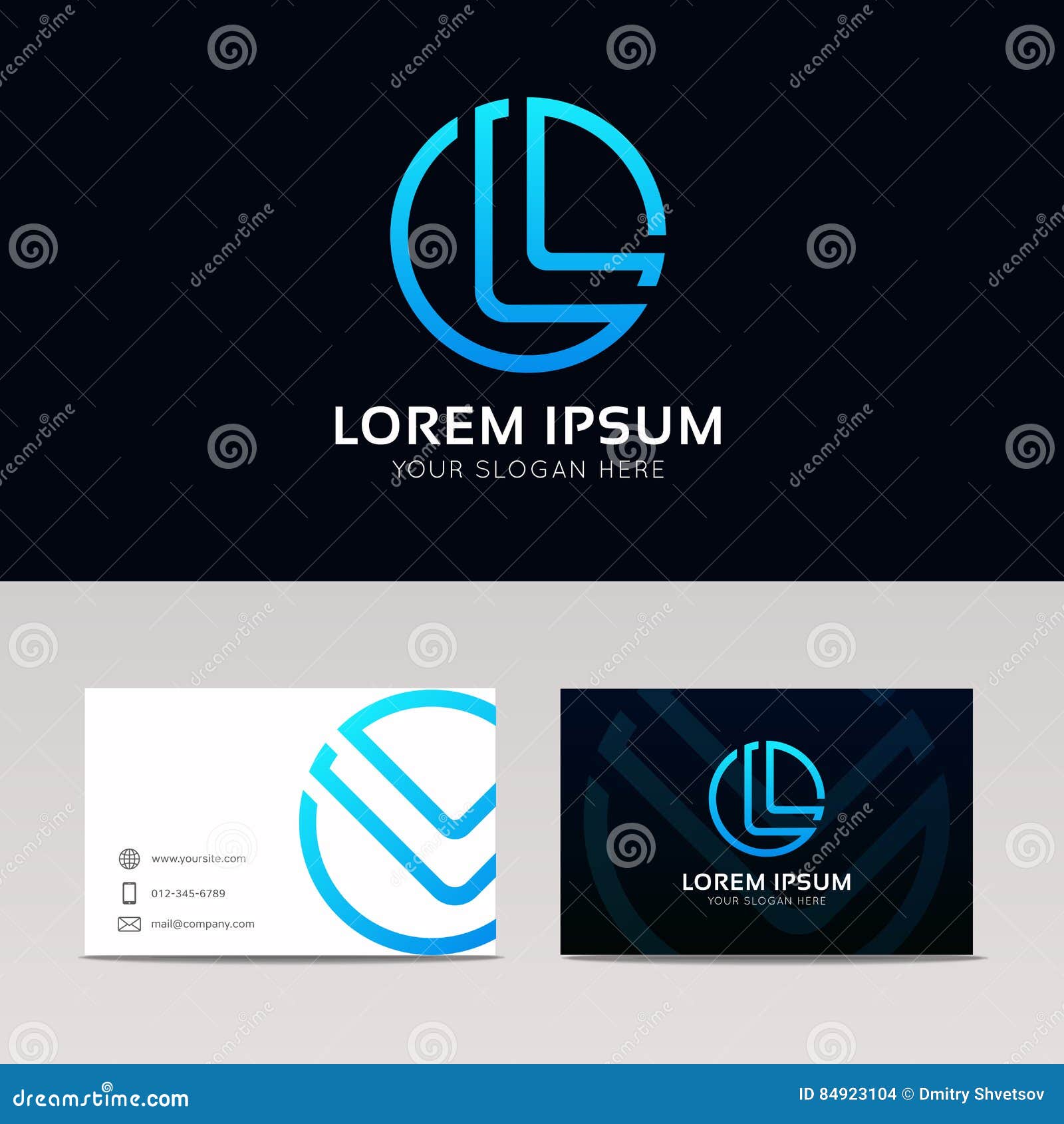 Letter L Circle Logo Icon Button Sign Vector Design Stock Vector ...