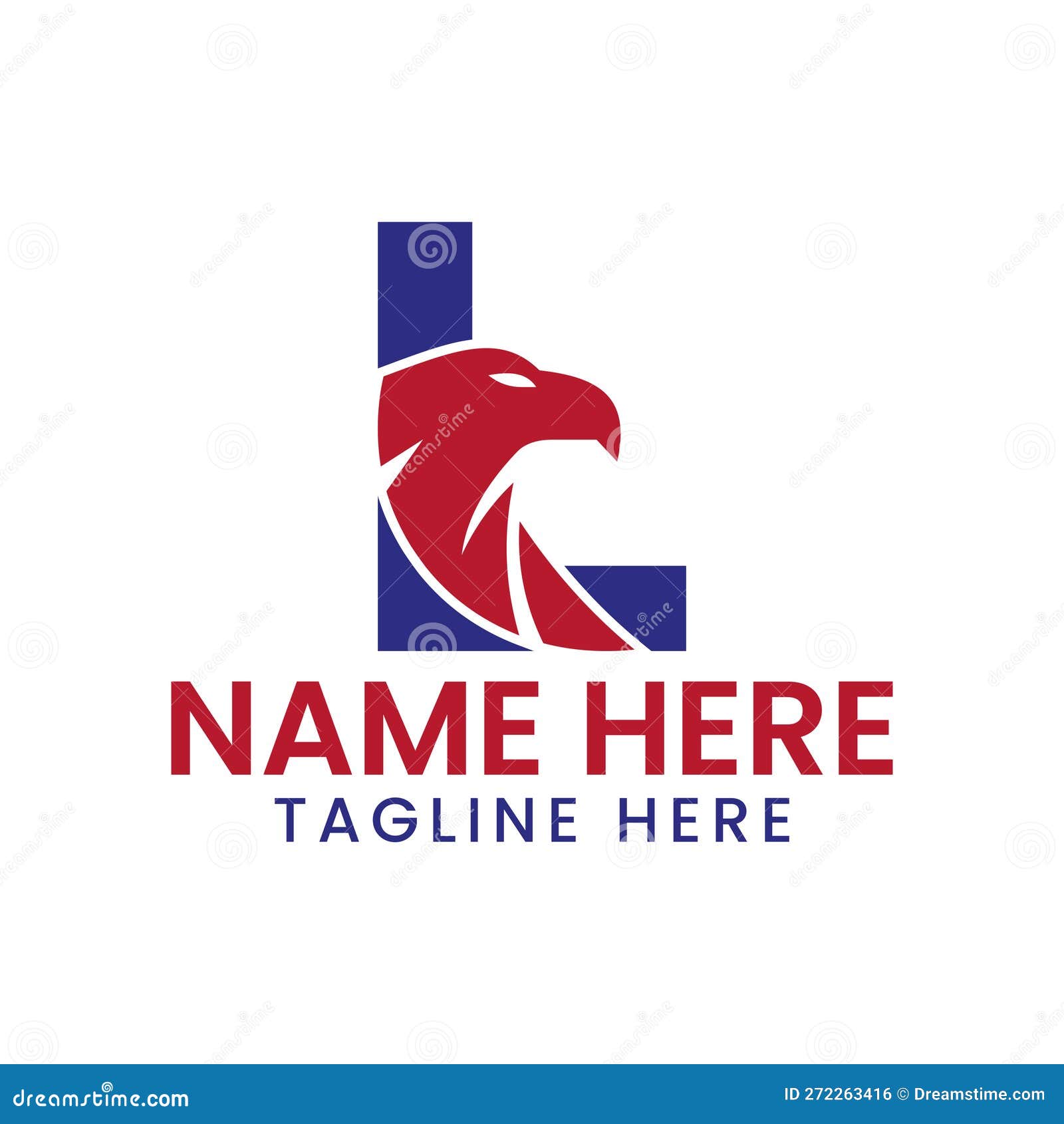 Letter L Eagle Logo Design Vector Template Stock Vector - Illustration ...
