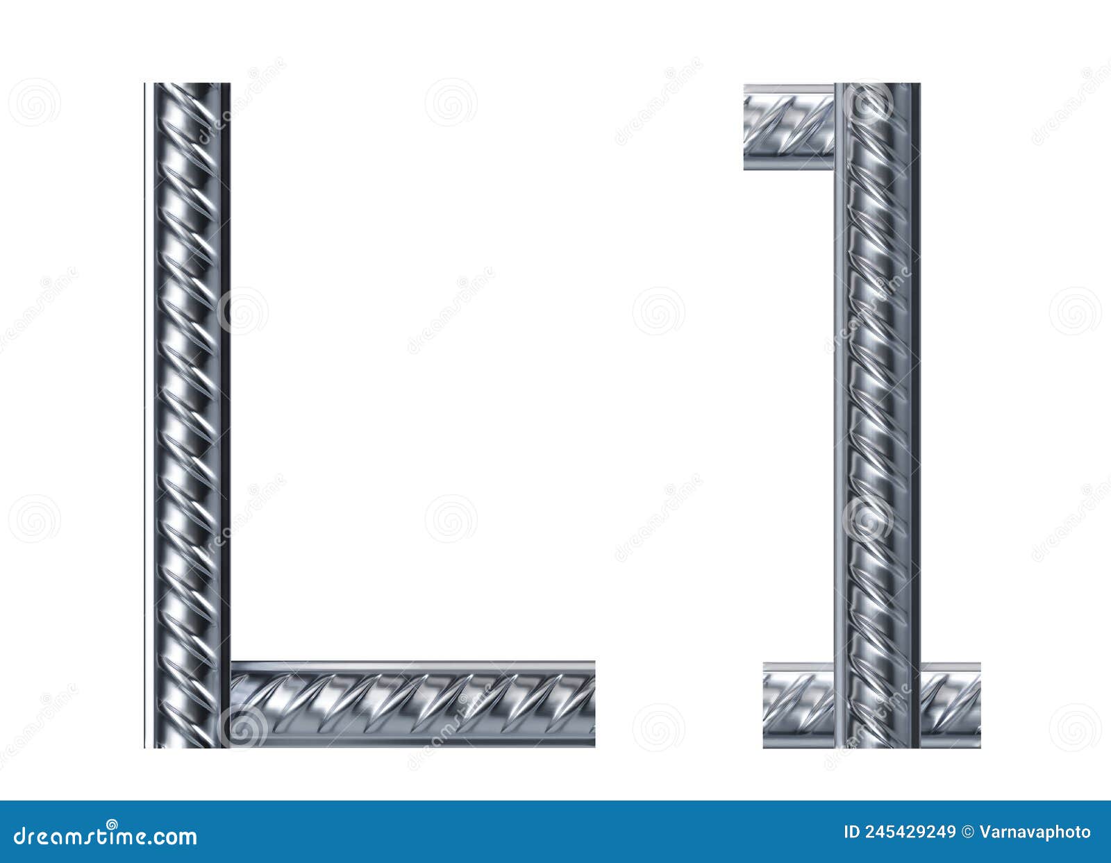 Rebar 3d Render Set On White Royalty-Free Stock Image | CartoonDealer ...