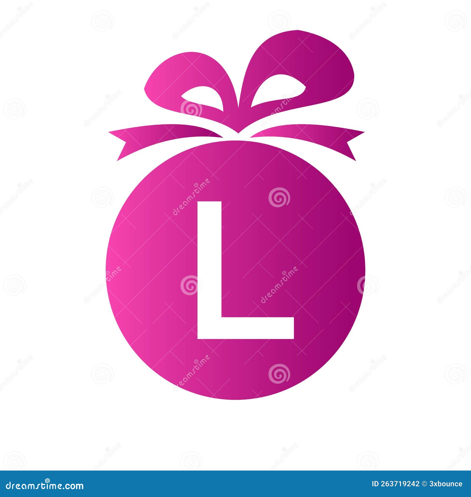 Letter L Gift Box Logo. Giftbox Icon Celebration Logo Element Template ...