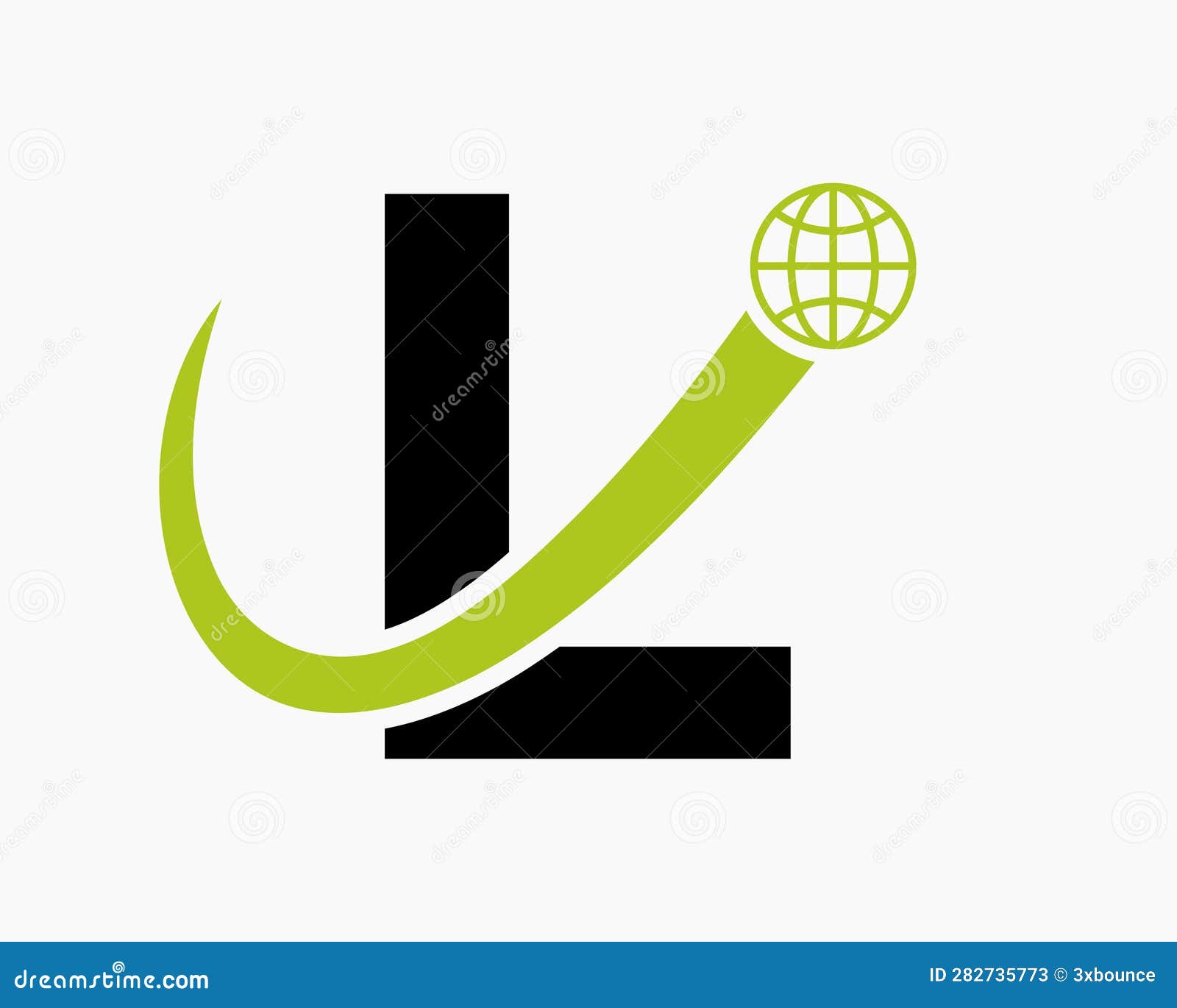Letter L Global Logo Design. World Logotype Symbol Vector Template ...