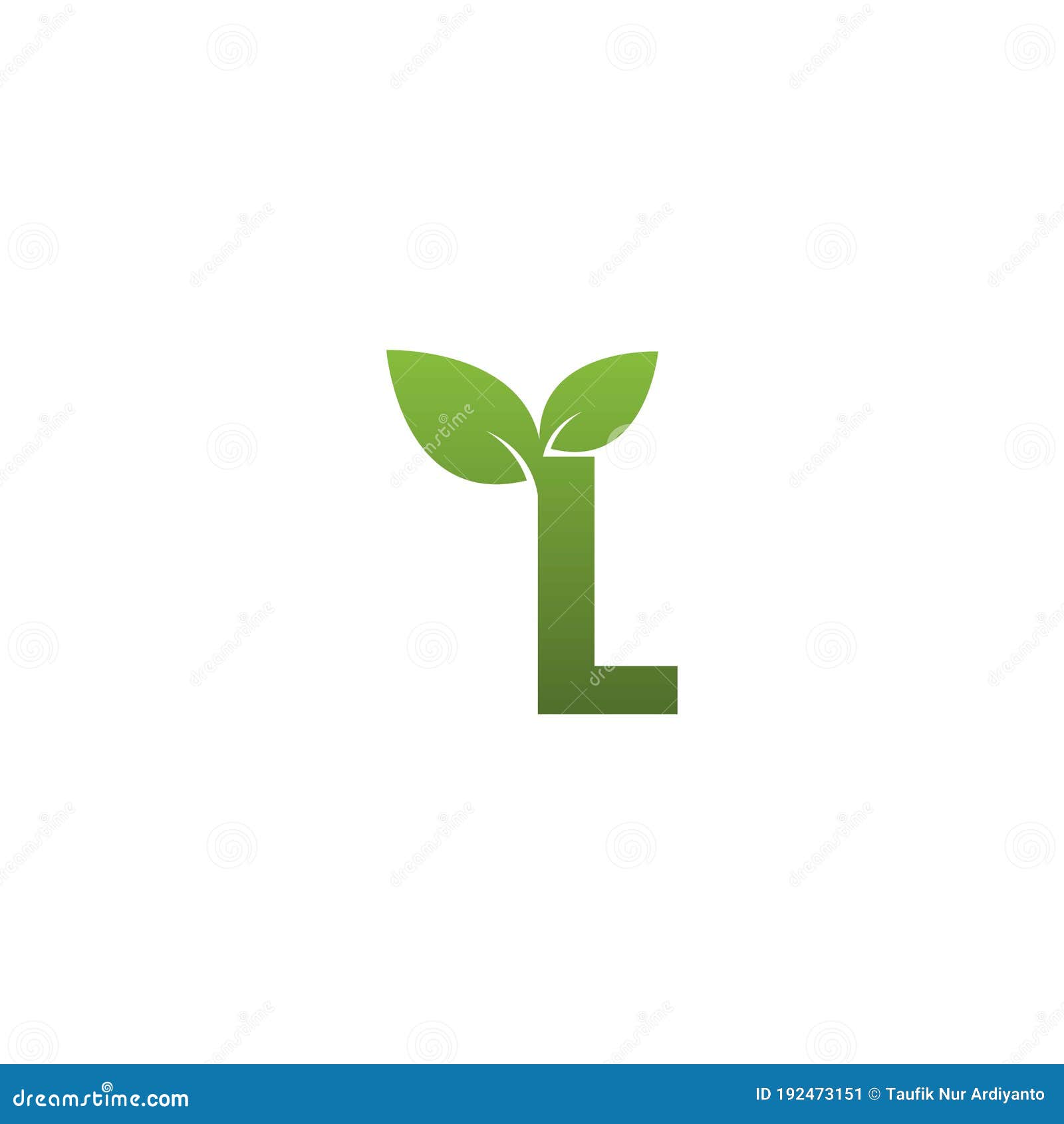 Letter L with Green Leaf Symbol Logo Stock Vector - Illustration of ...