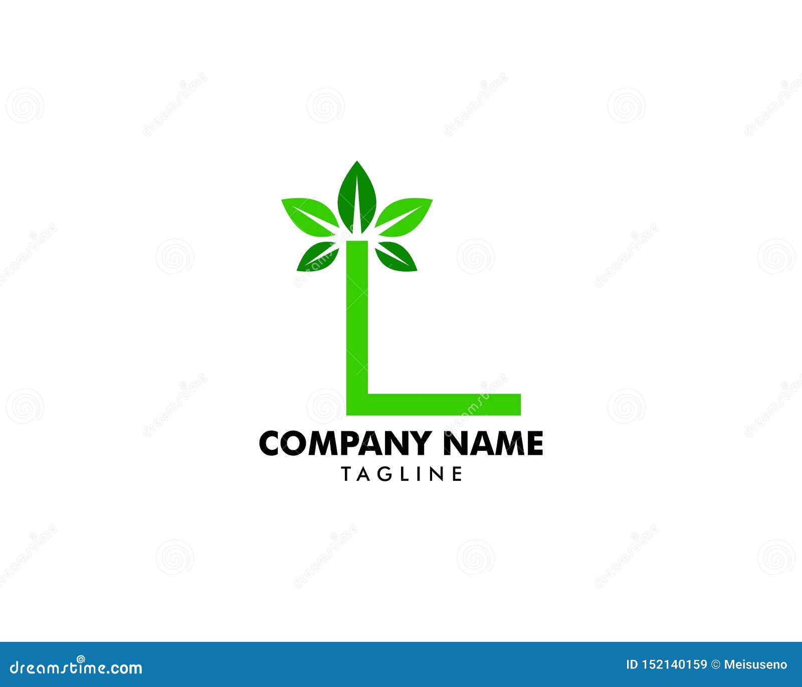 Letter L Leaf Initial Logo Template Stock Vector - Illustration of ...