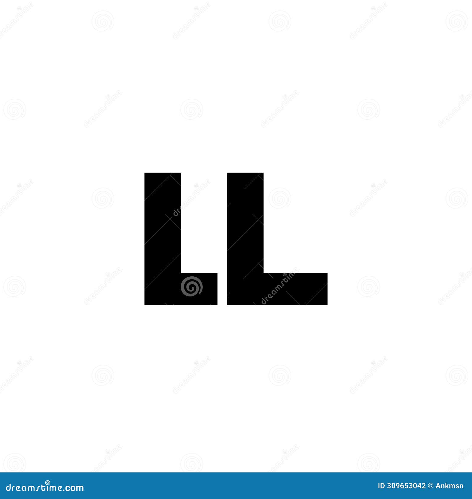 Letter L and L, LL Logo Design Template. Minimal Monogram Initial Based ...