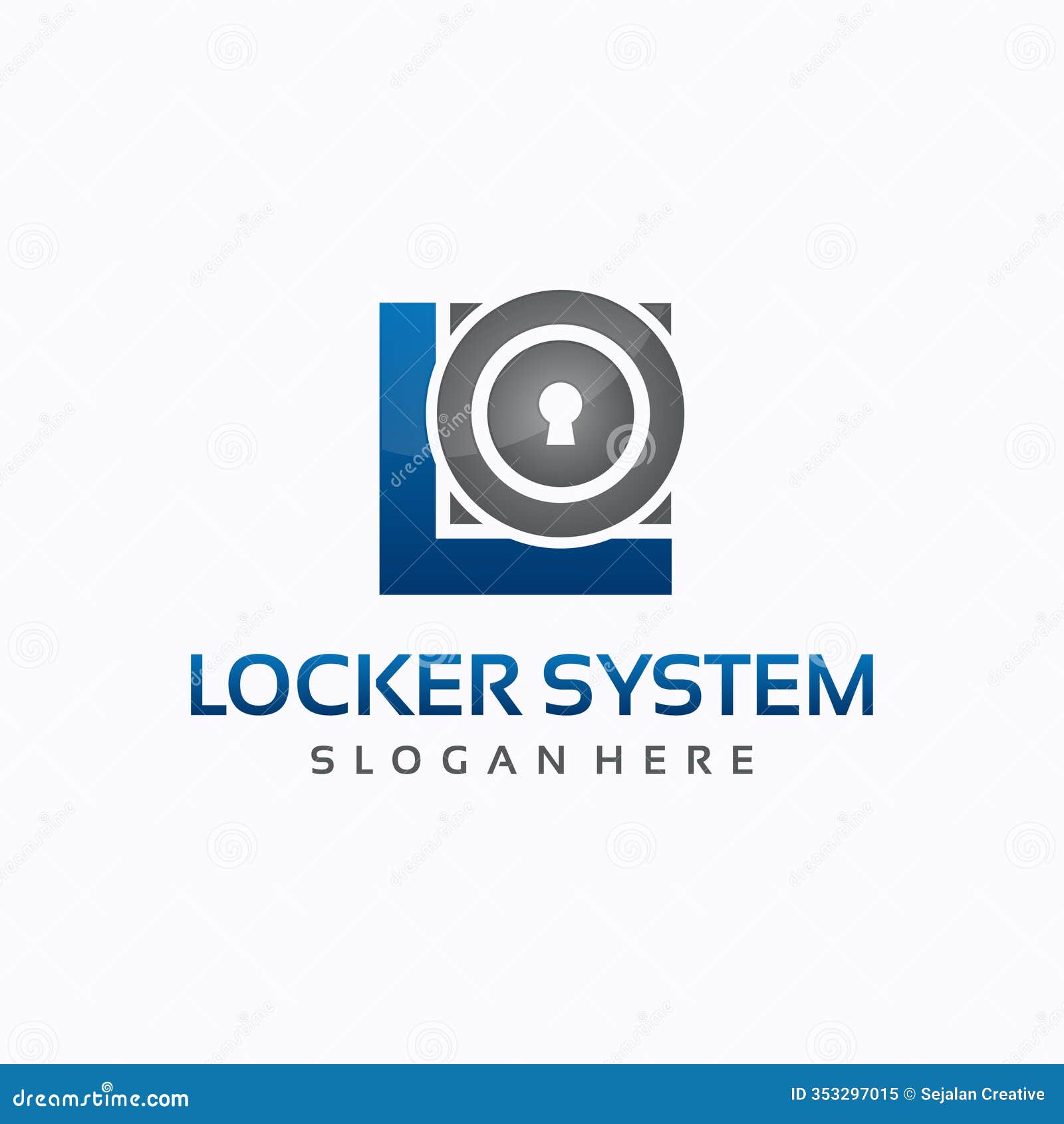 Letter L for Locker System Logo Design Template Stock Illustration ...