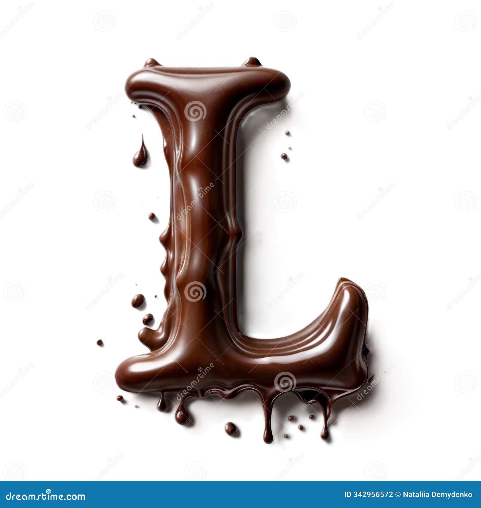 Letter l chocolate stock illustration. Illustration of number - 342956572
