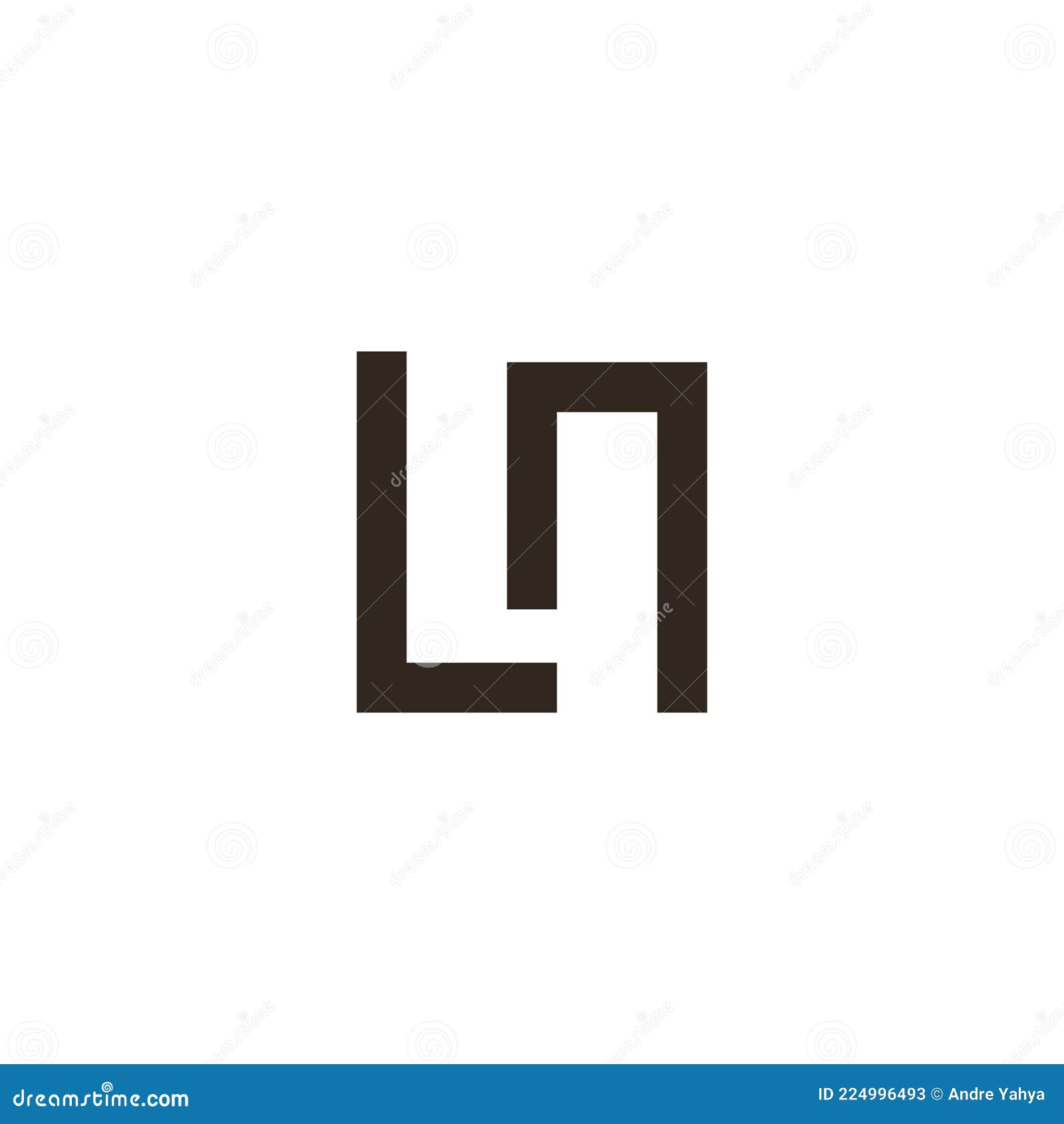 Letter L N Logo Template Design Vector Illustration. Stock Vector ...