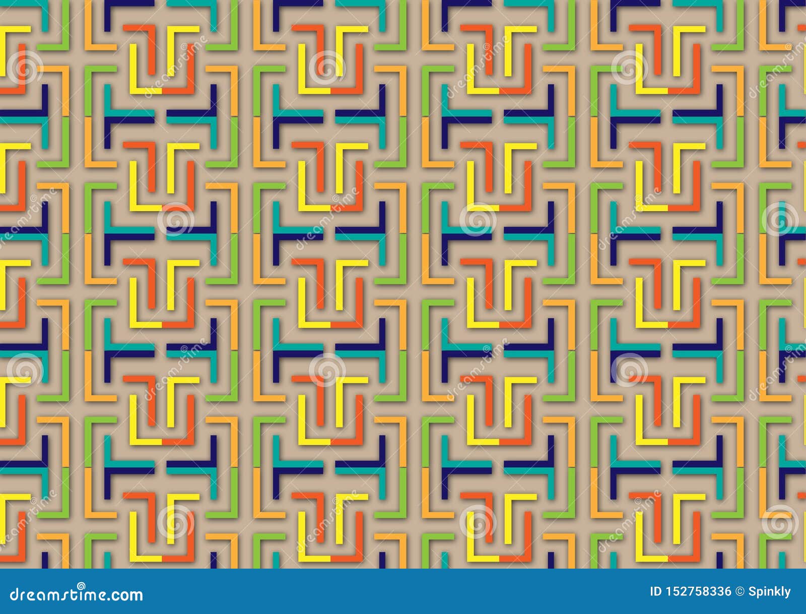 Letter L Pattern in Different Colored Shades Stock Illustration ...