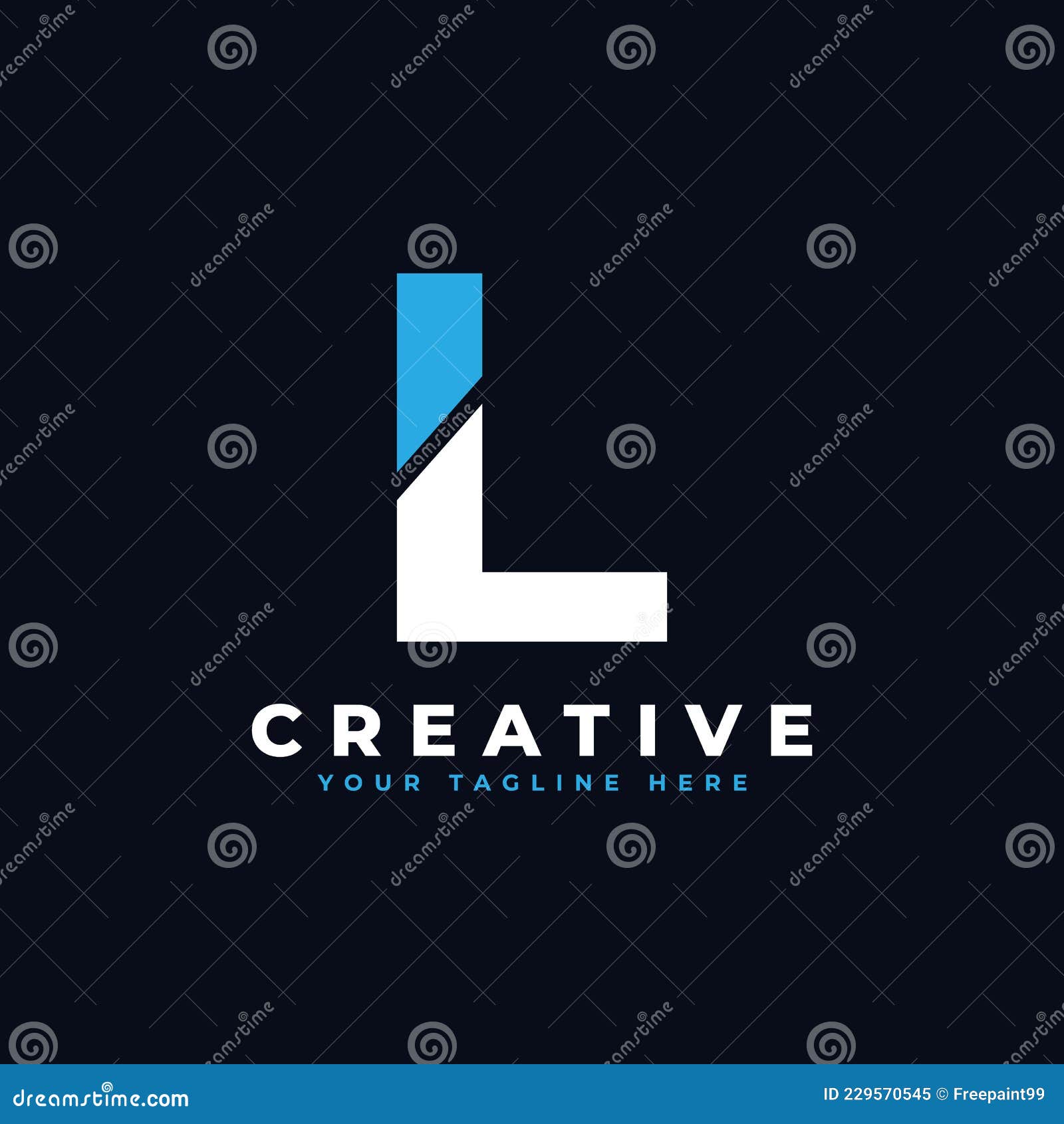Letter L Tech Logo. Design Vector Illustration Modern Monogram Icon ...