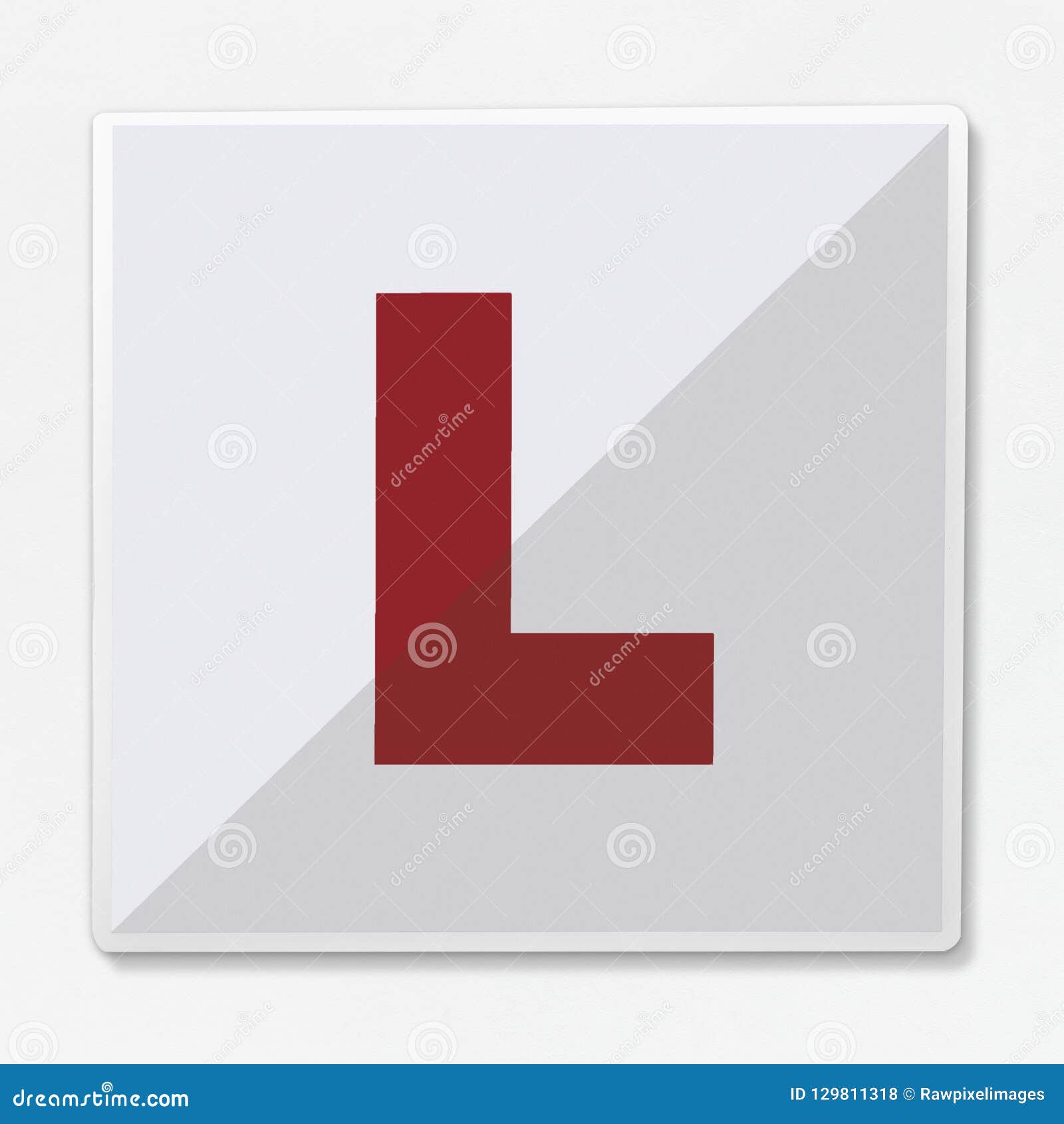 Letter L in Typographic Vector Illustration Icon Stock Illustration ...