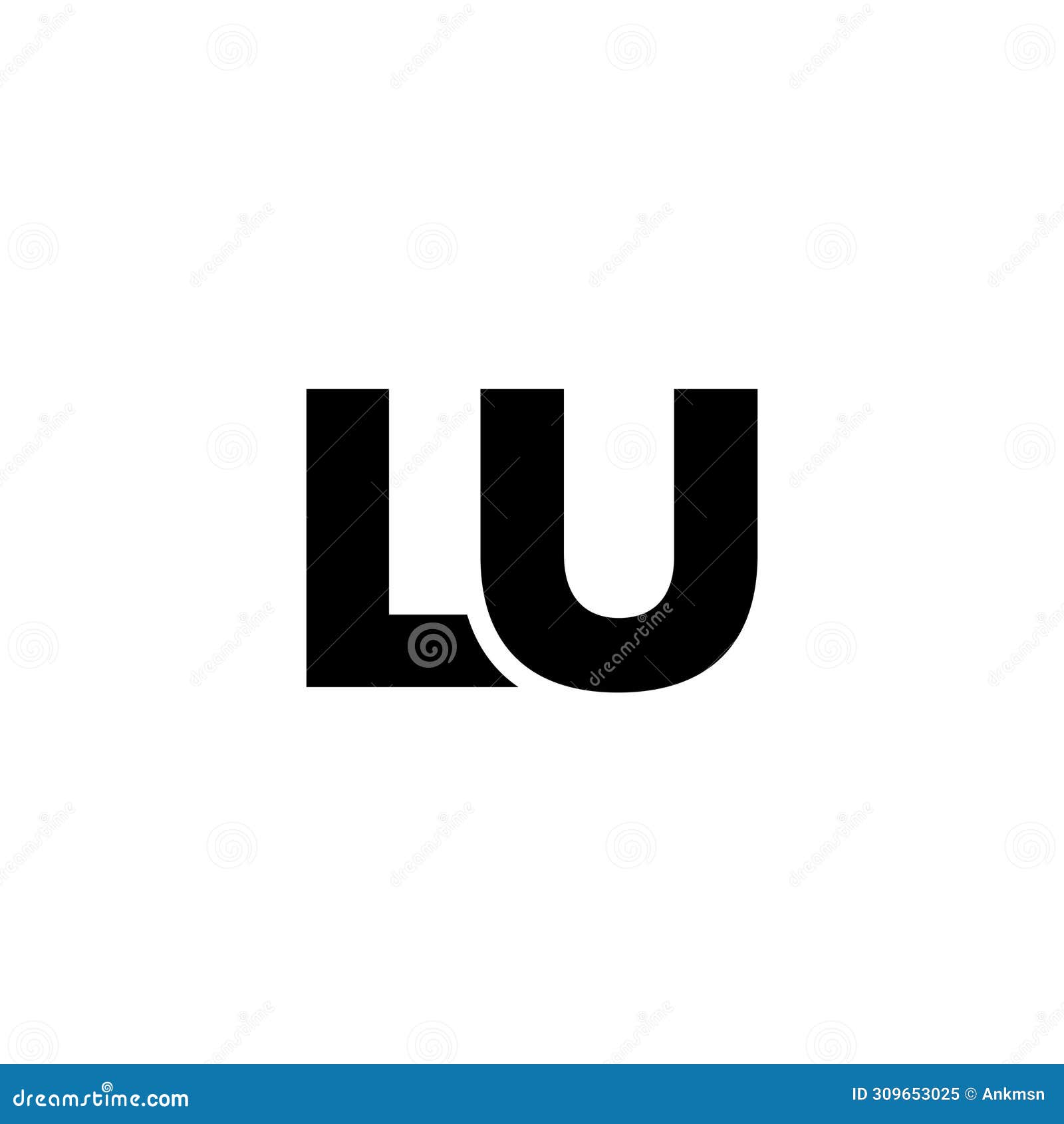 Letter L and U, LU Logo Design Template. Minimal Monogram Initial Based ...