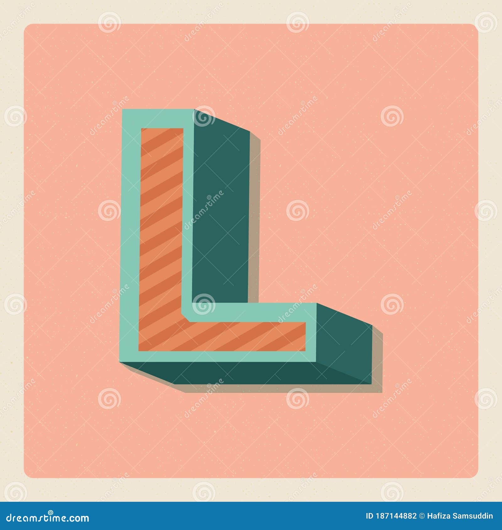 Letter L. Vector Illustration Decorative Design Stock Vector ...