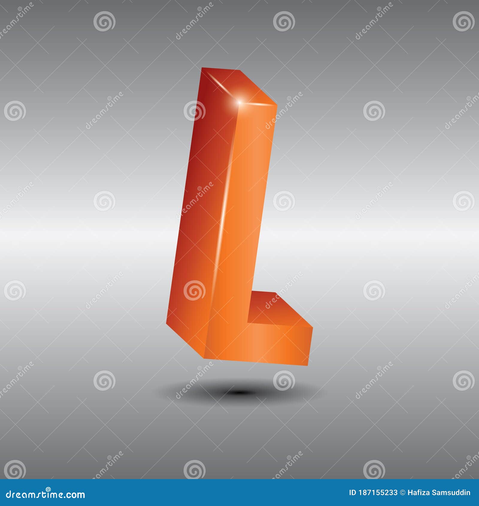 Letter L. Vector Illustration Decorative Design Stock Vector ...