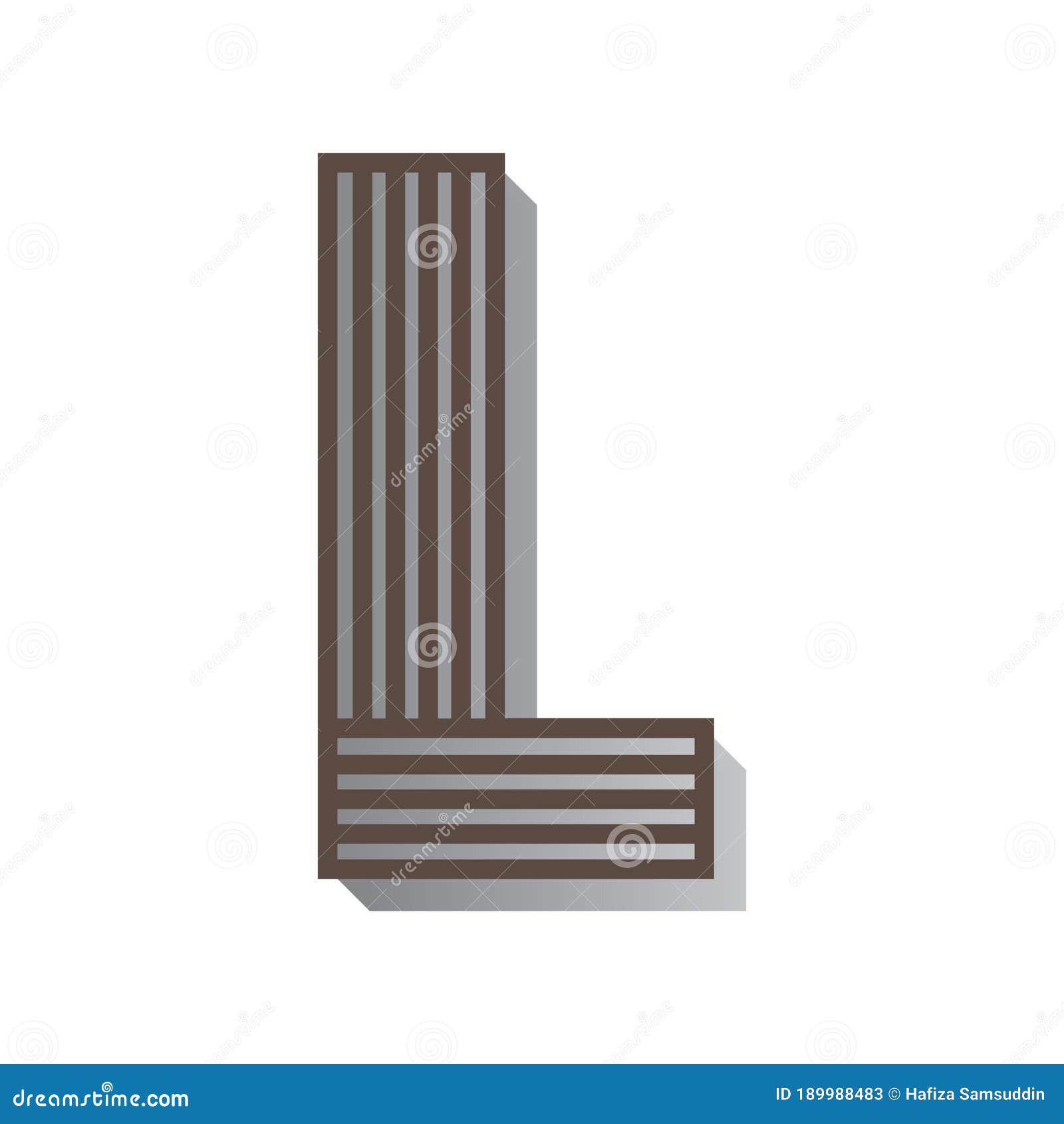 Letter L. Vector Illustration Decorative Design Stock Vector ...
