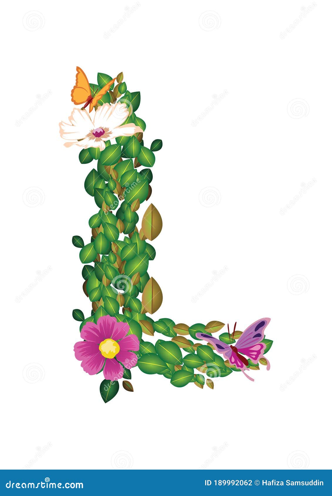 Letter L. Vector Illustration Decorative Design Stock Vector ...