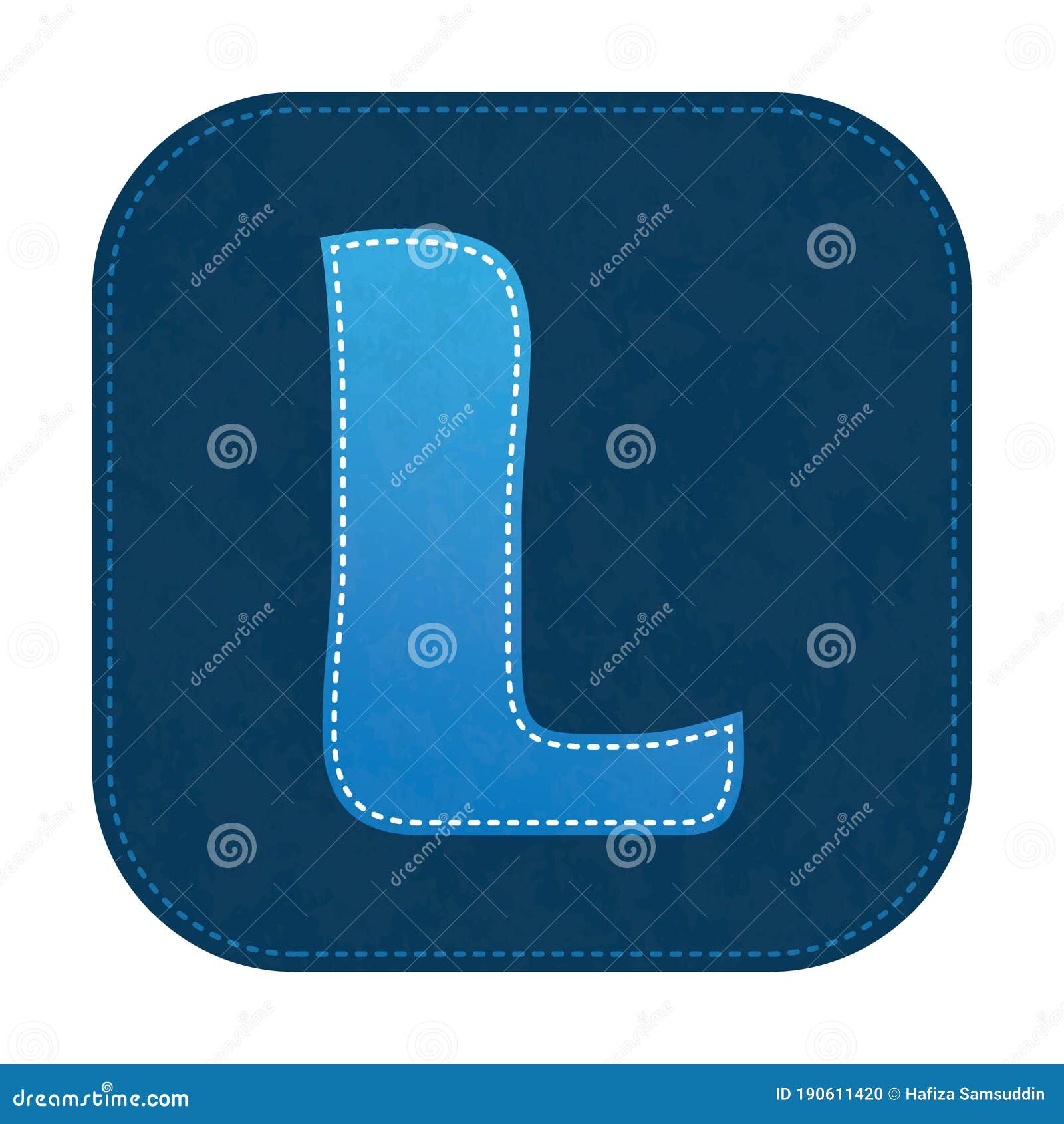 Letter L. Vector Illustration Decorative Design Stock Vector ...