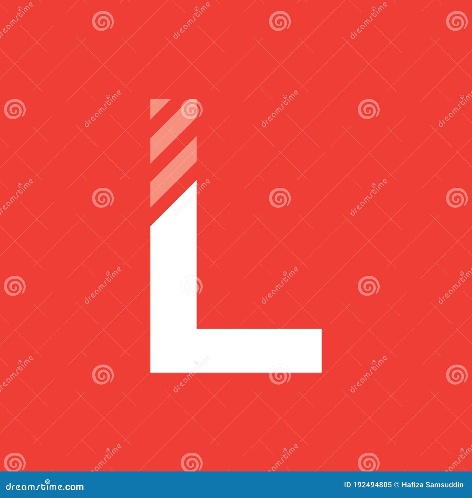 Letter L. Vector Illustration Decorative Design Stock Vector ...