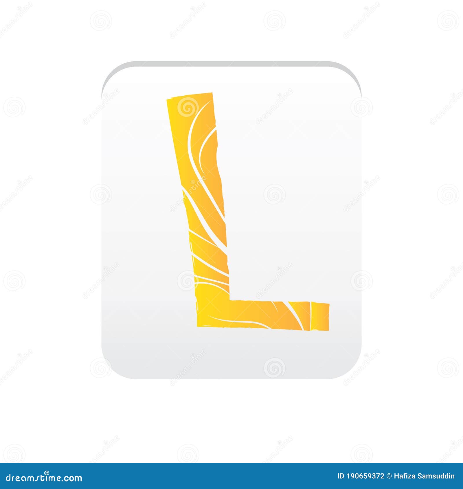 Letter L. Vector Illustration Decorative Design Stock Vector ...
