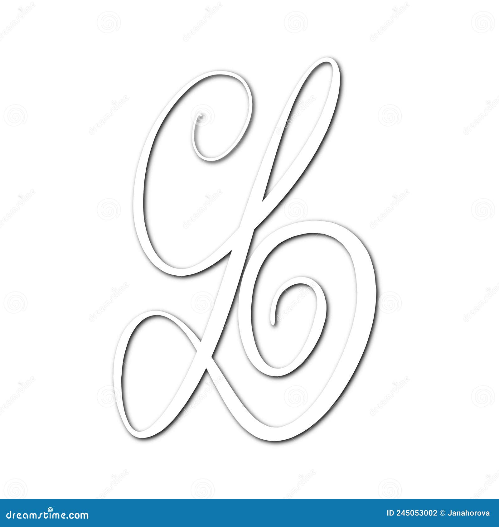 Letter l white stock illustration. Illustration of sign - 245053002