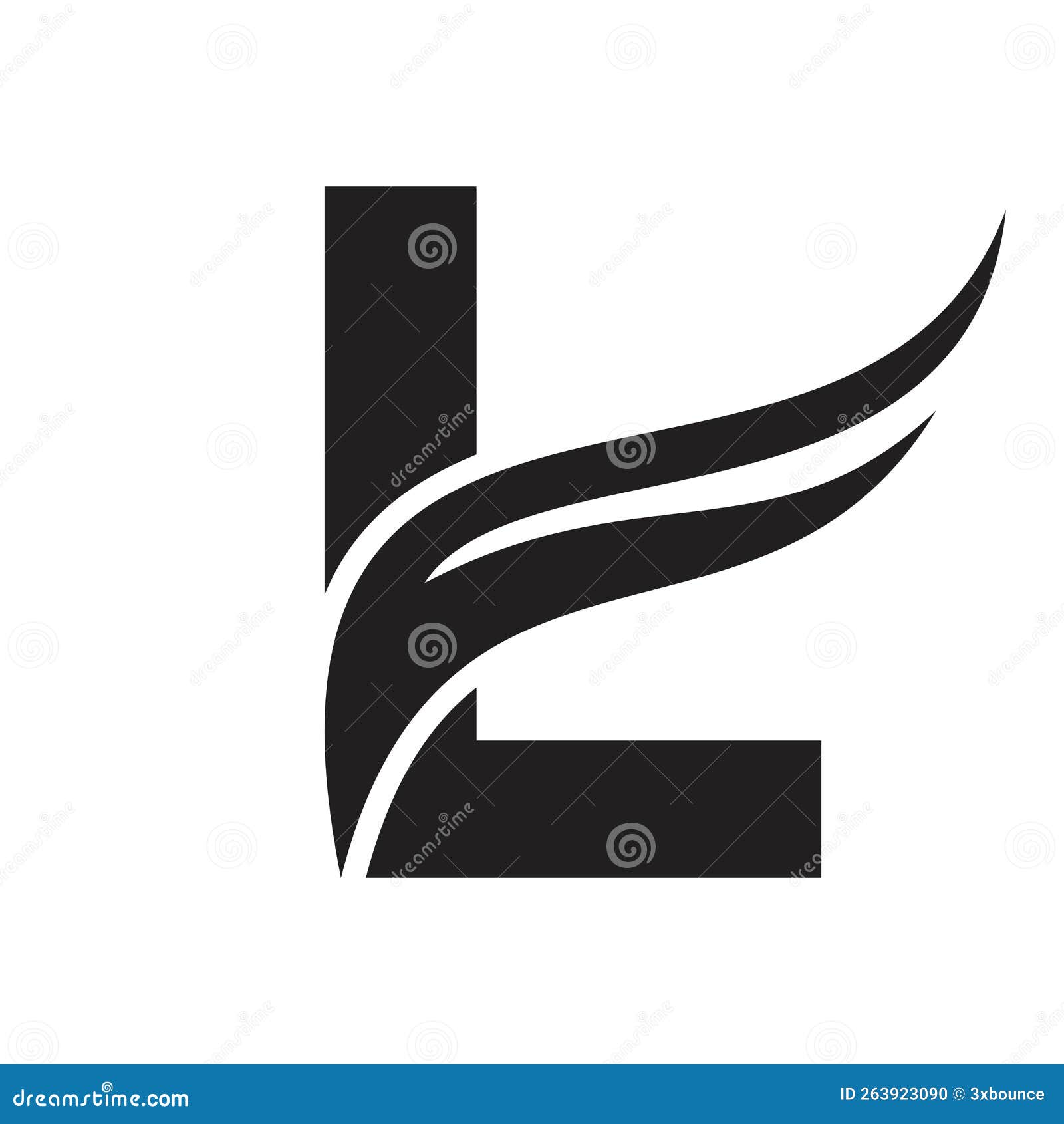 Letter L Wing Logo Design. Transportation Logo Letter L and Wings ...