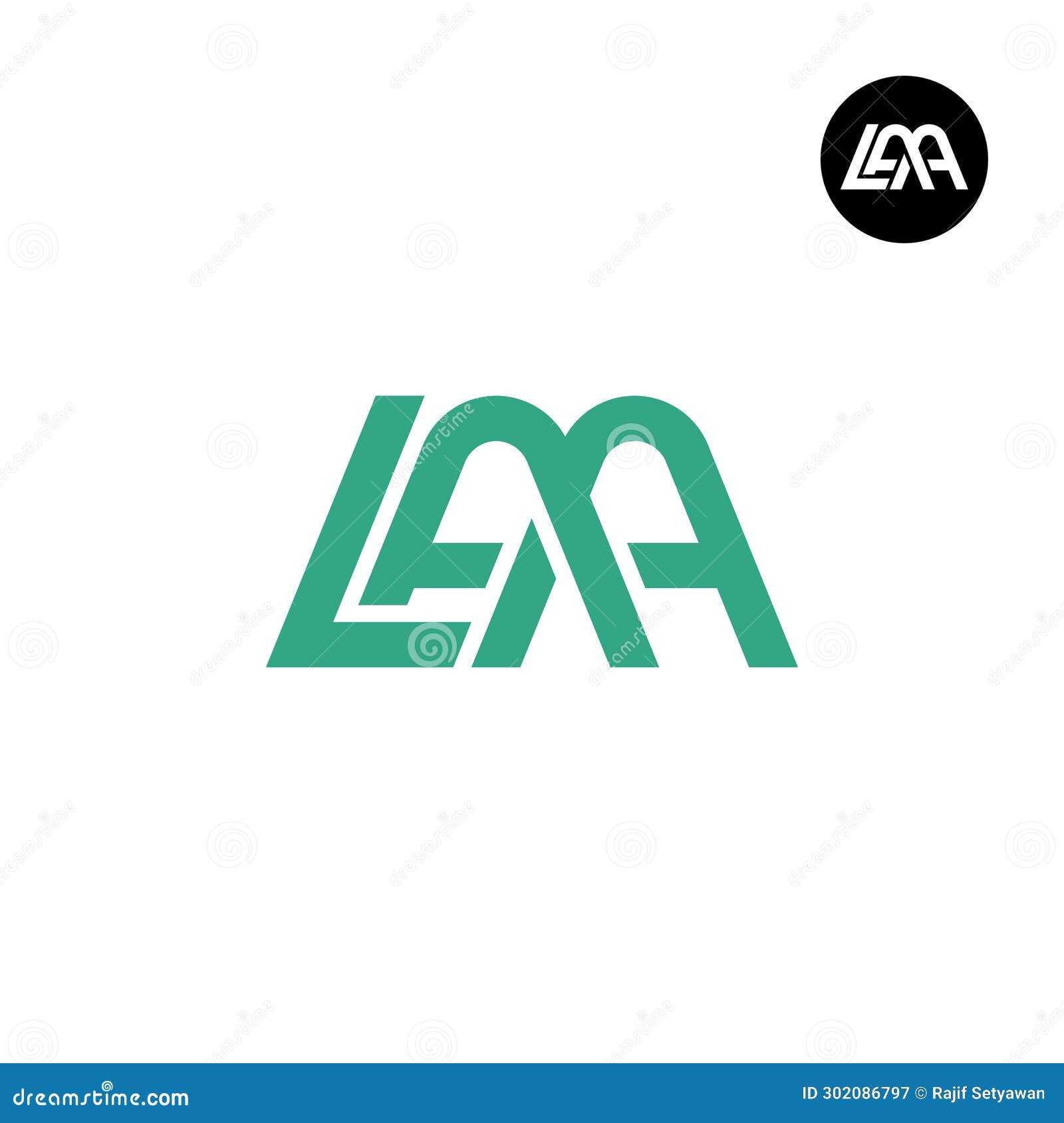 Letter LAA Monogram Logo Design Cartoon Vector | CartoonDealer.com ...