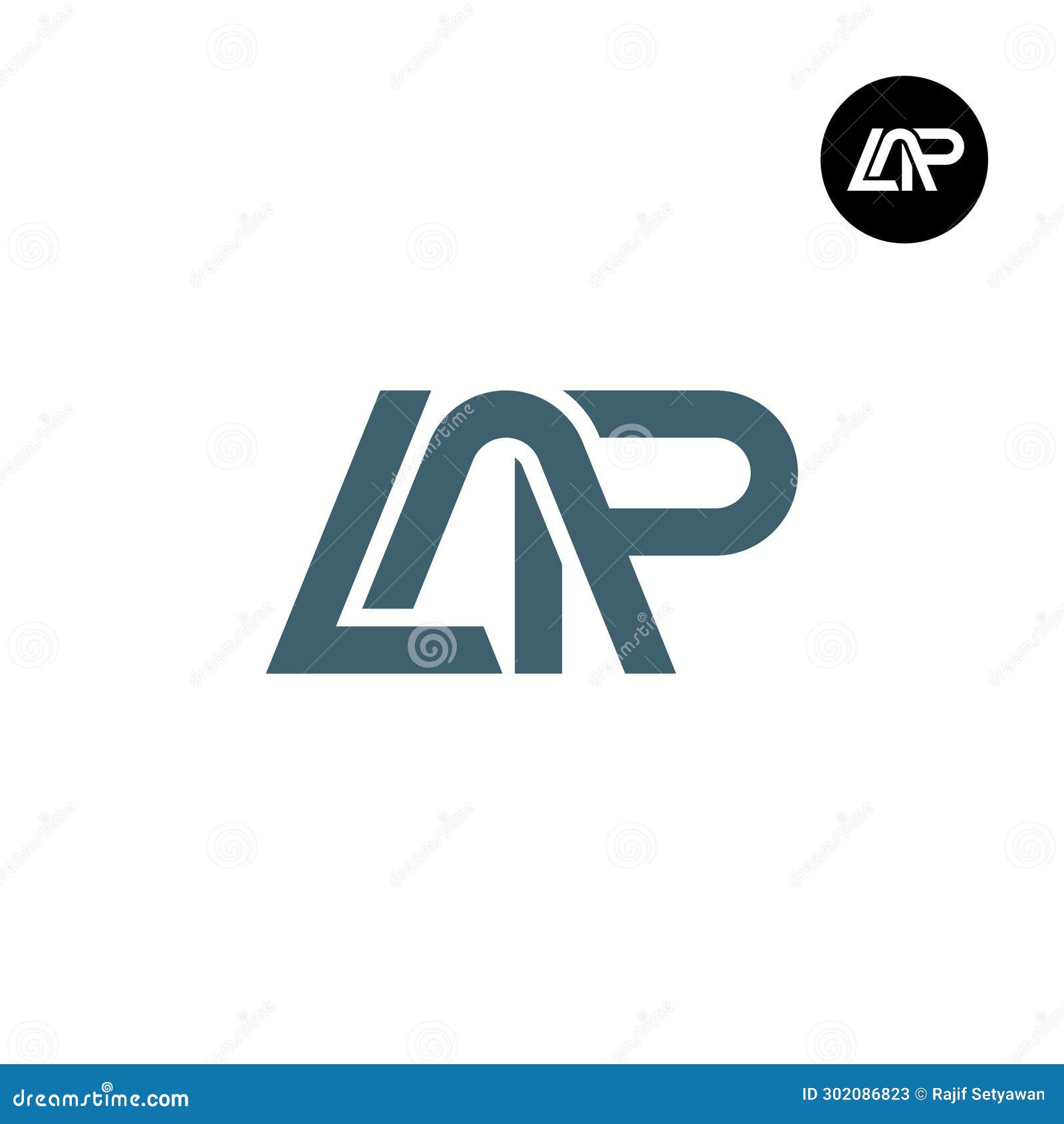 Letter LAP Monogram Logo Design Stock Illustration - Illustration of ...