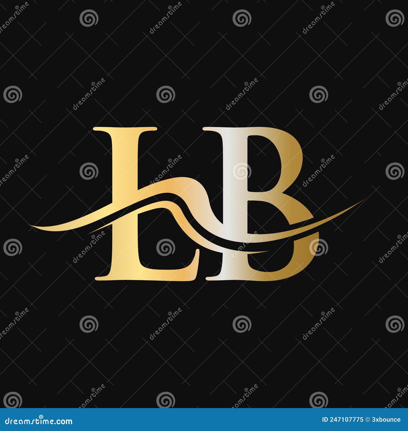 Letter LB Logo Design. Initial LB Logotype Template for Business and ...