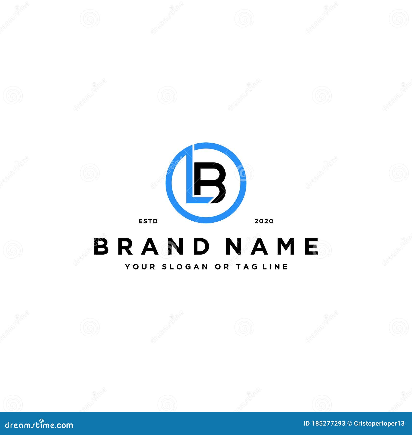 Letter LB Logo Design Vector Stock Vector - Illustration of company ...