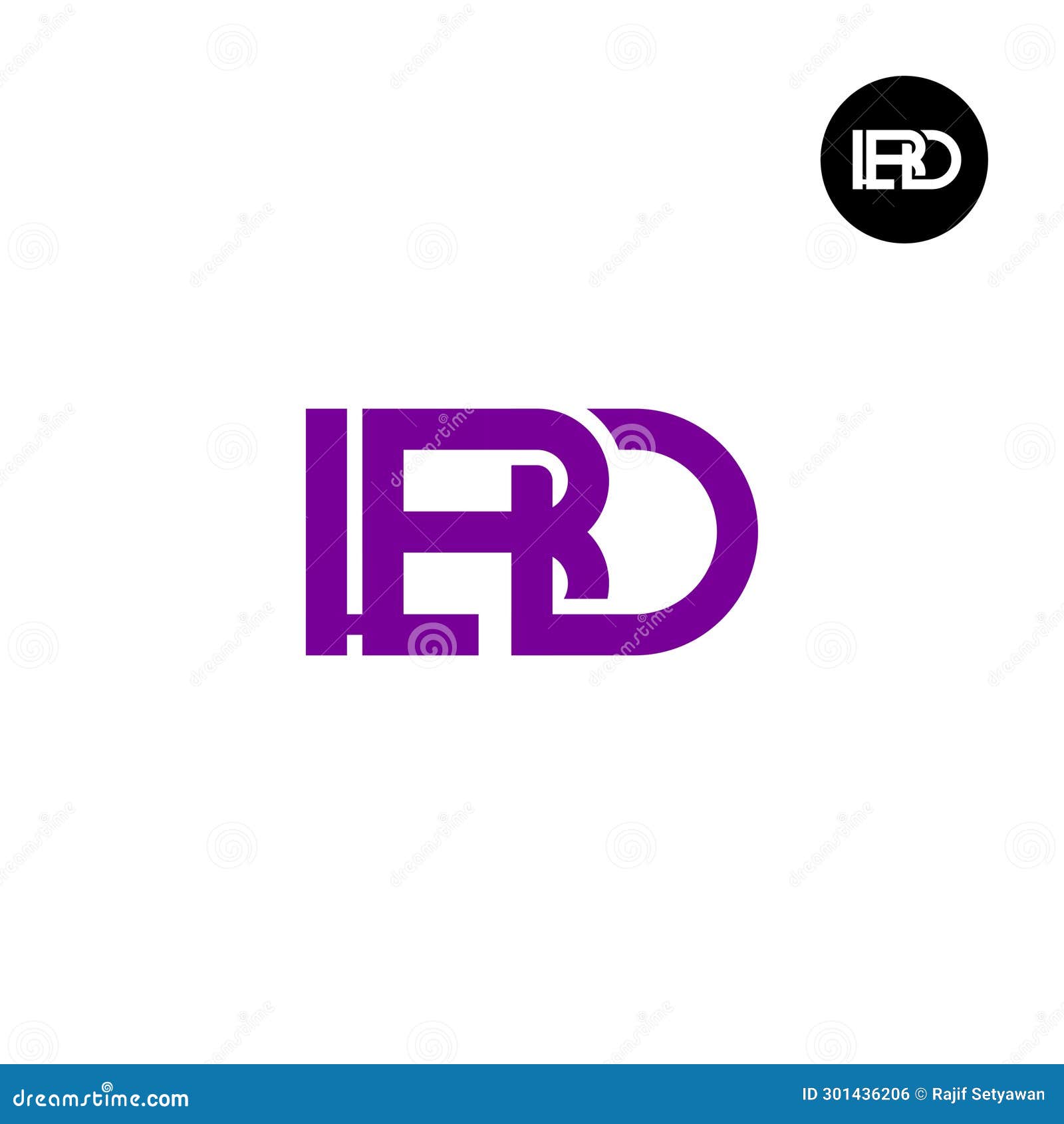 Letter LBD Monogram Logo Design Stock Illustration - Illustration of ...