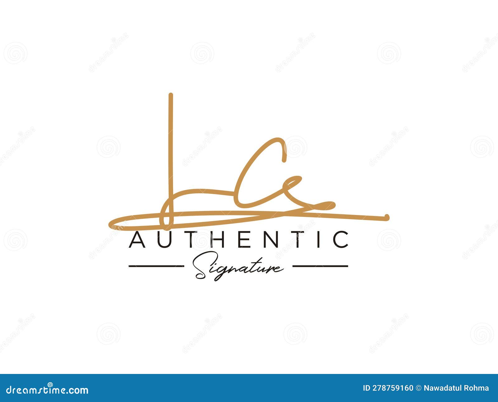 Letter LC Signature Logo Template Vector Stock Vector - Illustration of ...
