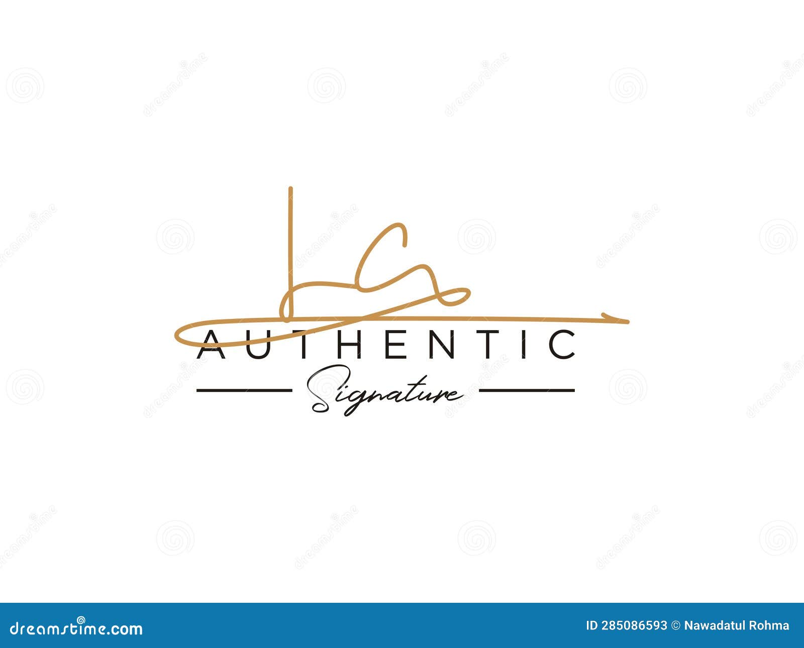 Letter LC Signature Logo Template Vector Stock Vector - Illustration of ...
