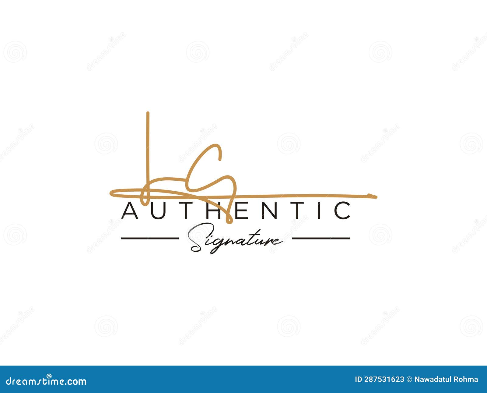 Letter LC Signature Logo Template Vector Stock Vector - Illustration of ...