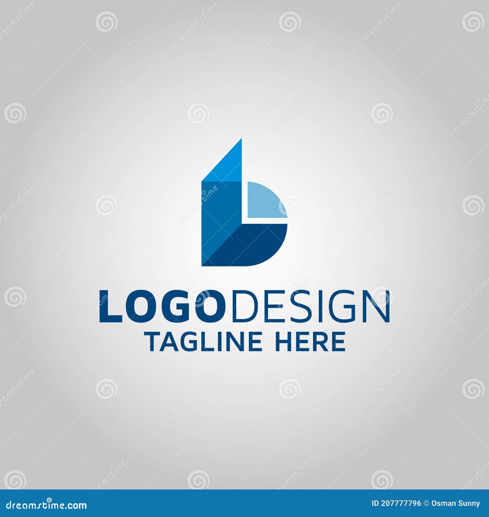 Letter LD logo design idea stock vector. Illustration of minimal ...
