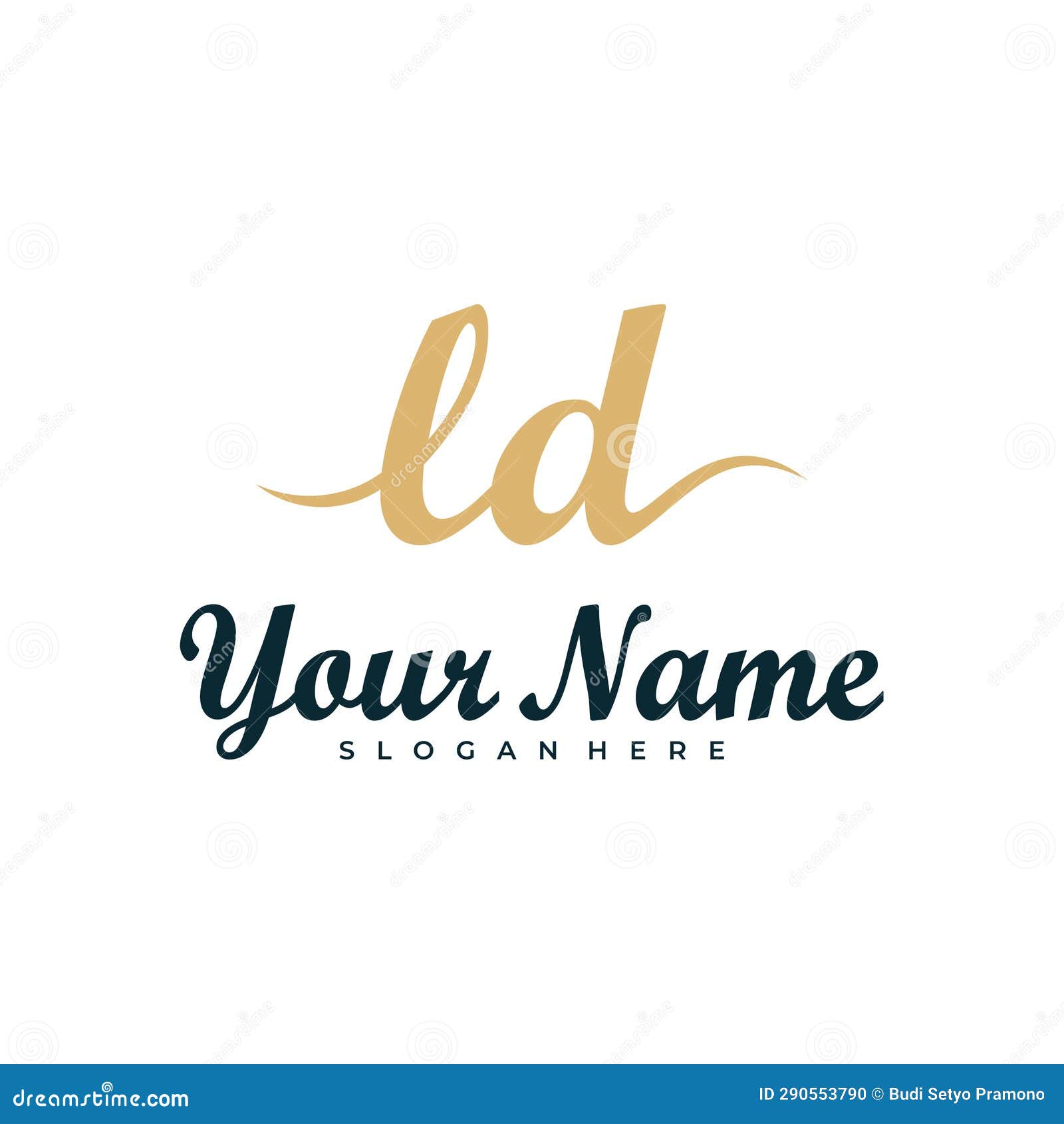 Letter LD Logo Design Vector. Luxury LD Logo Design Template Concept ...