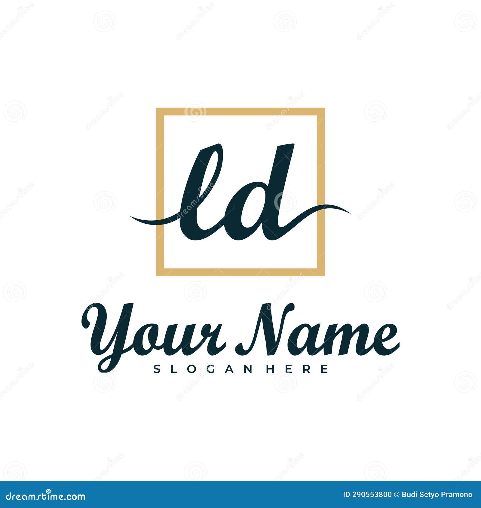 Letter LD Logo Design Vector. Luxury LD Logo Design Template Concept ...