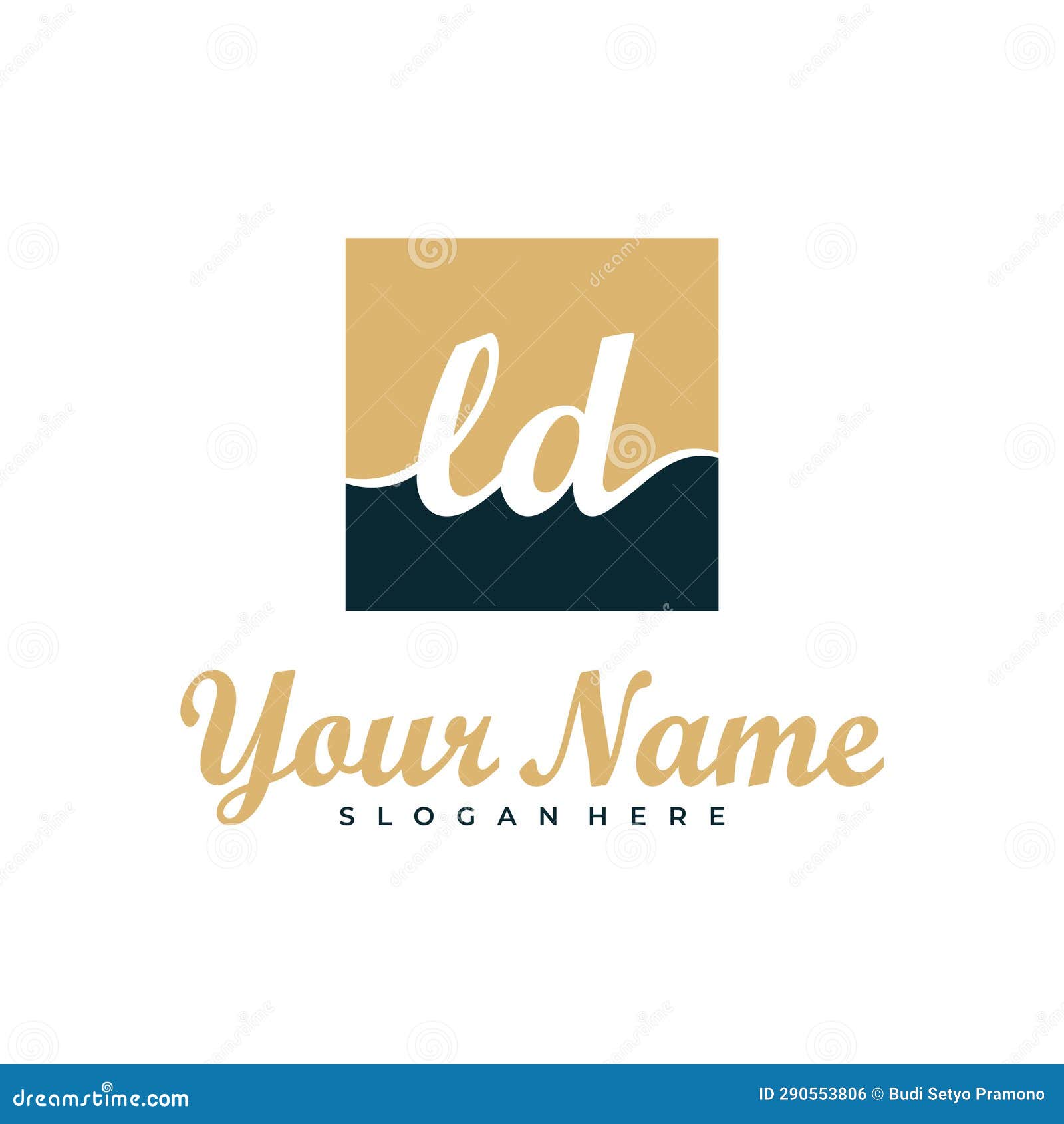 Letter LD Logo Design Vector. Luxury LD Logo Design Template Concept ...