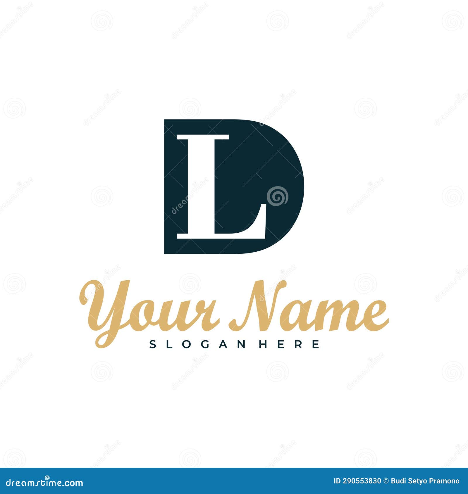 Letter LD Logo Design Vector. Luxury LD Logo Design Template Concept ...