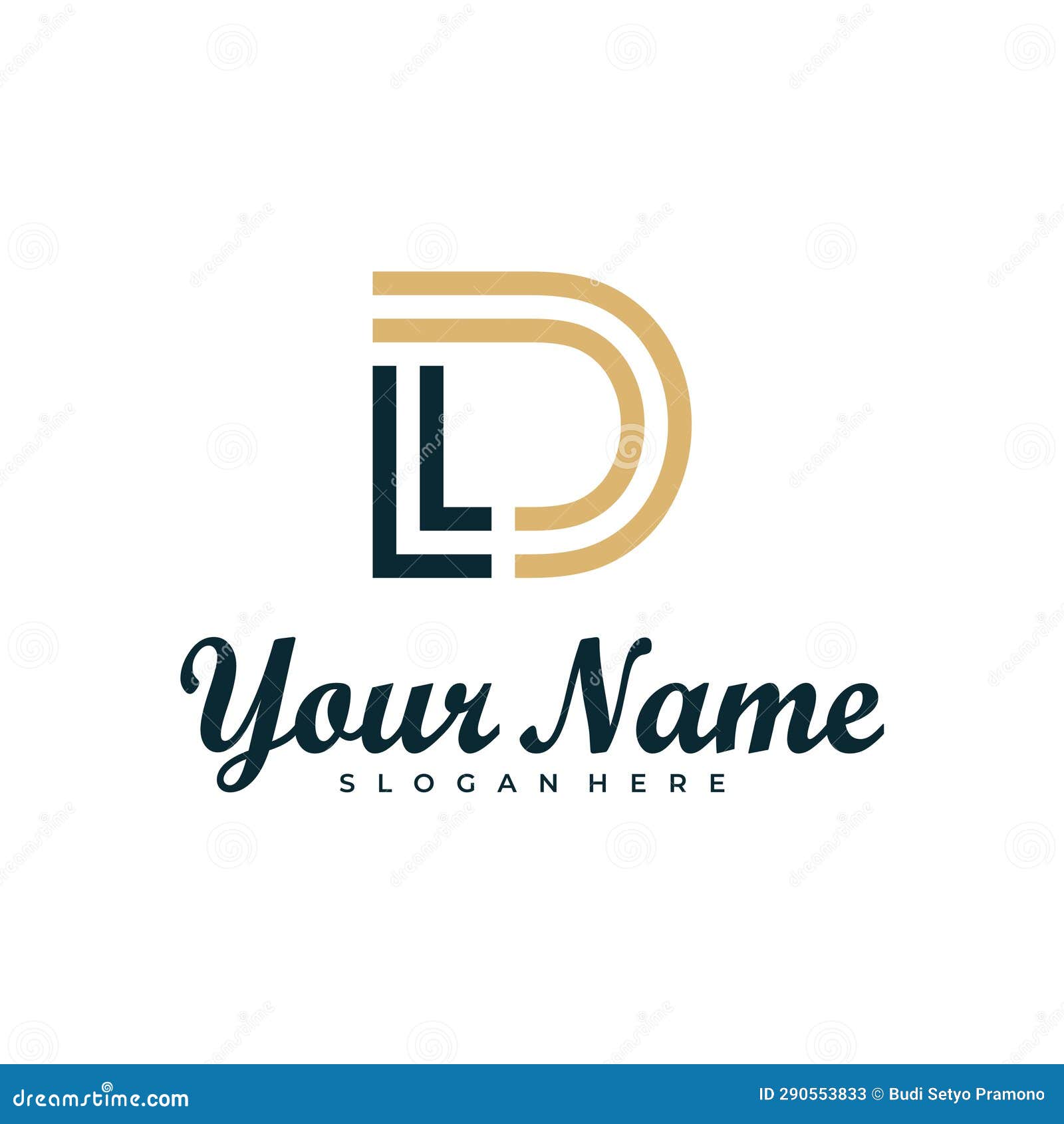 Letter LD Logo Design Vector. Luxury LD Logo Design Template Concept ...
